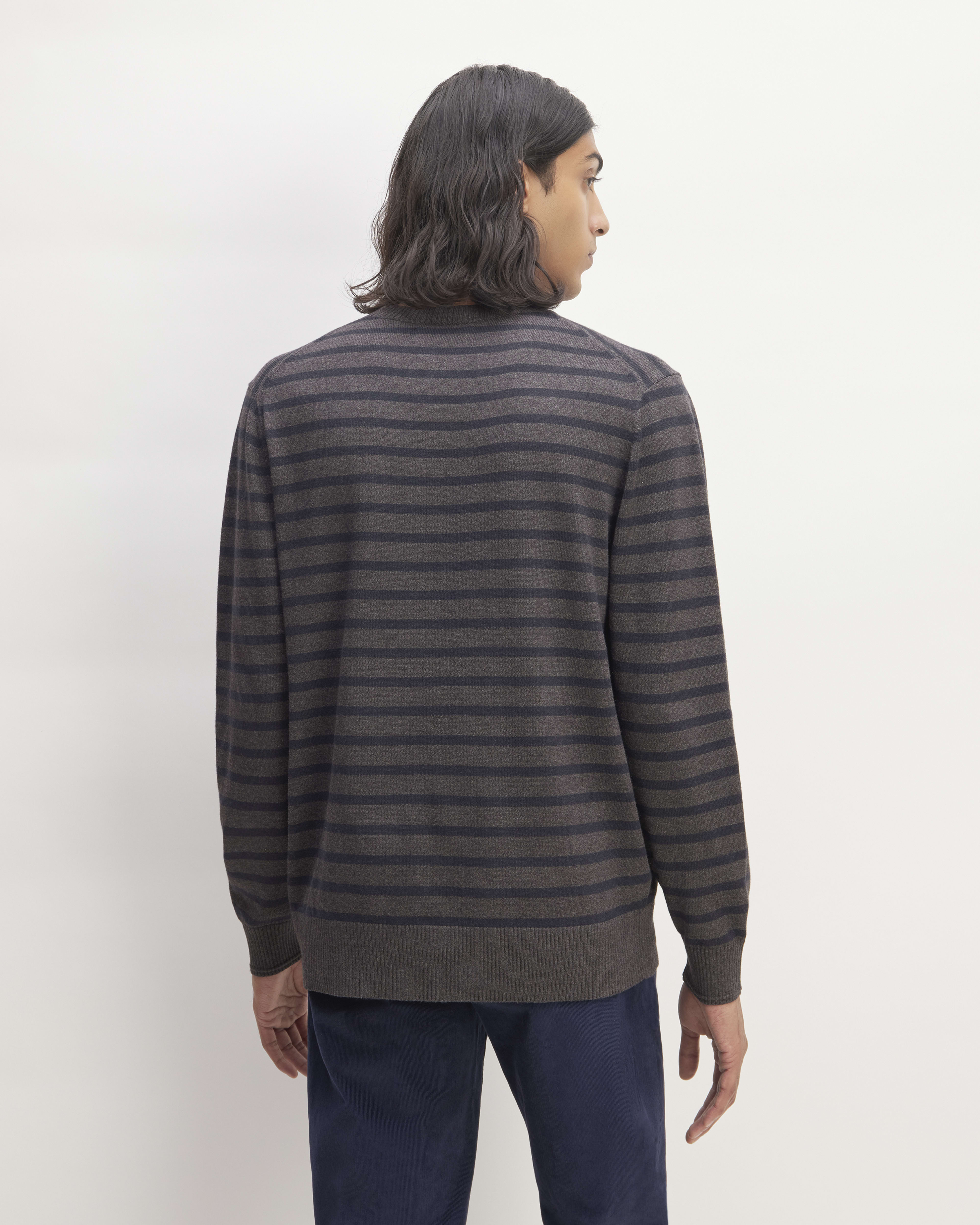 The No-Sweat Sweater | Uniform | Heathered Midnight / Heathered Ash ...