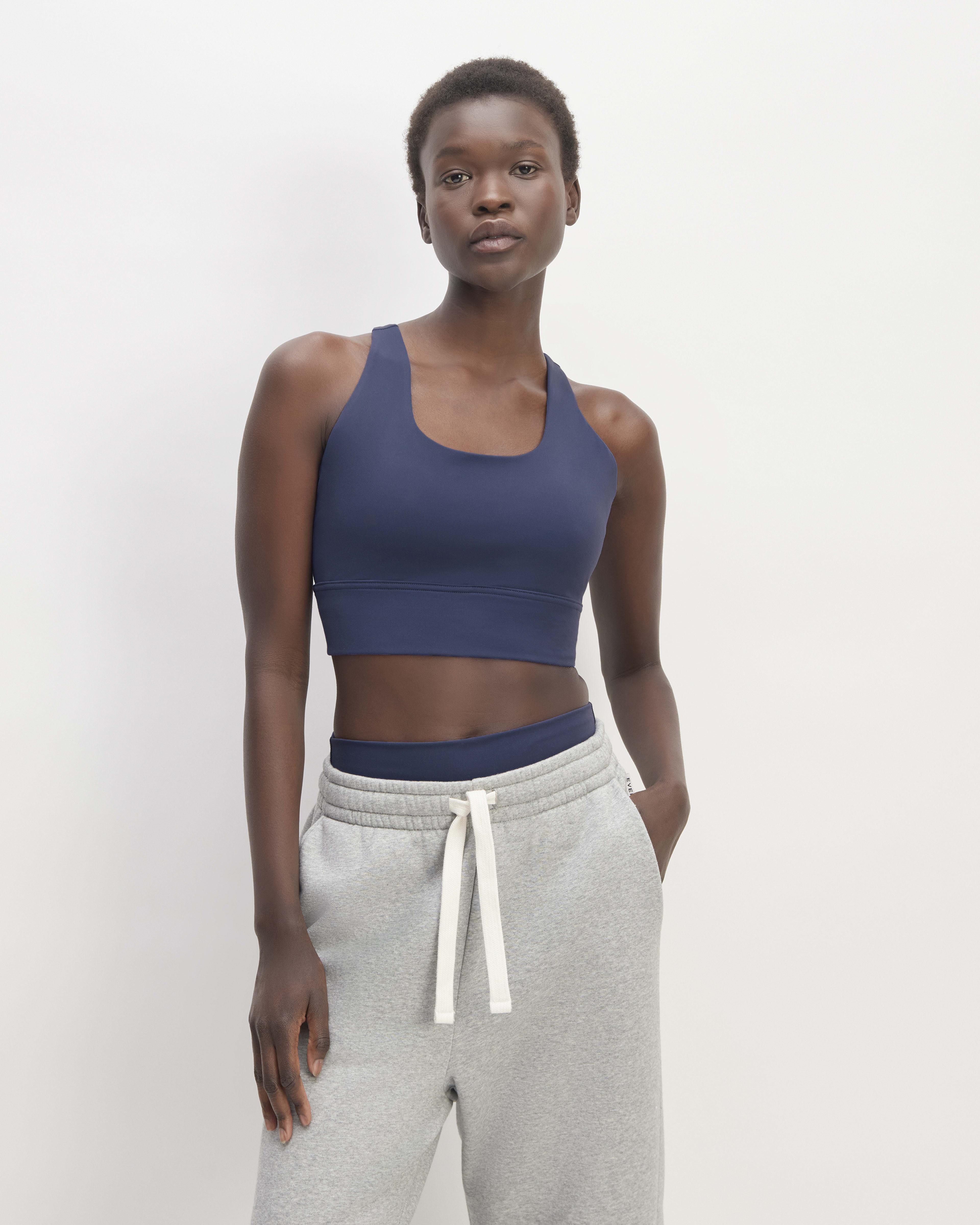 The Perform Longline Bra | Ocean Blue – Everlane