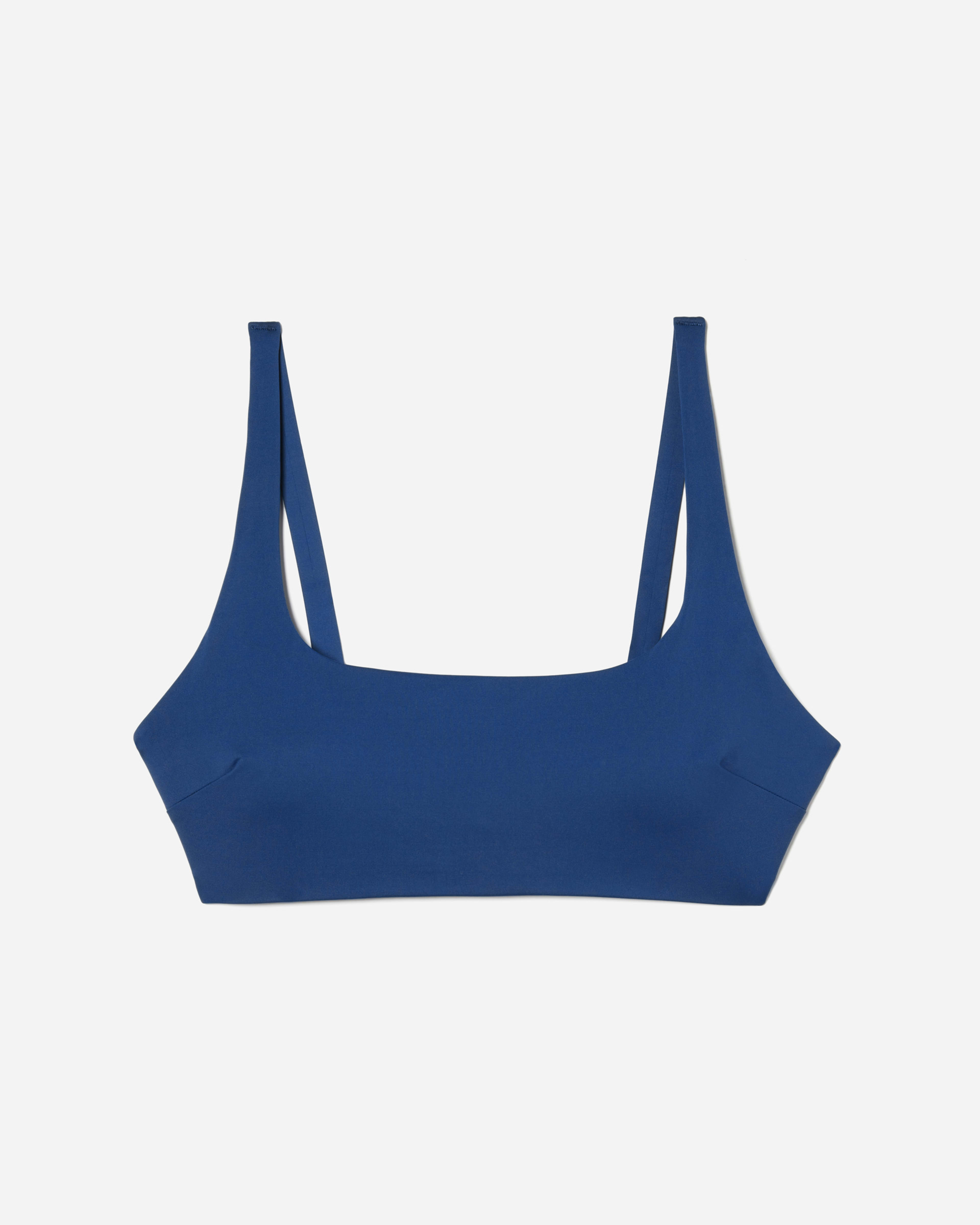 The Square-Neck Bikini Top Blue Dusk – Everlane