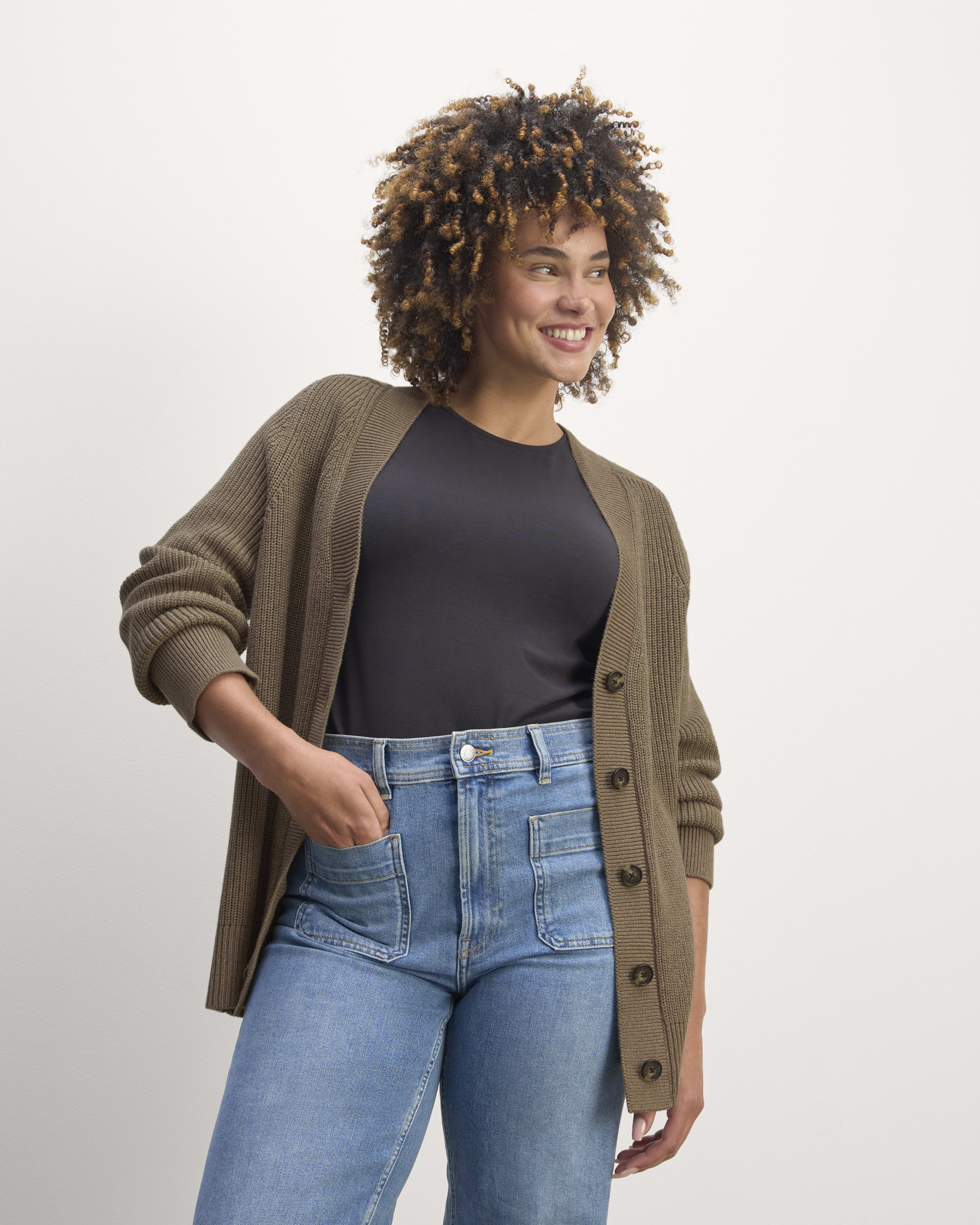 The Long Cocoon Cardigan | Heather Taupe – Everlane