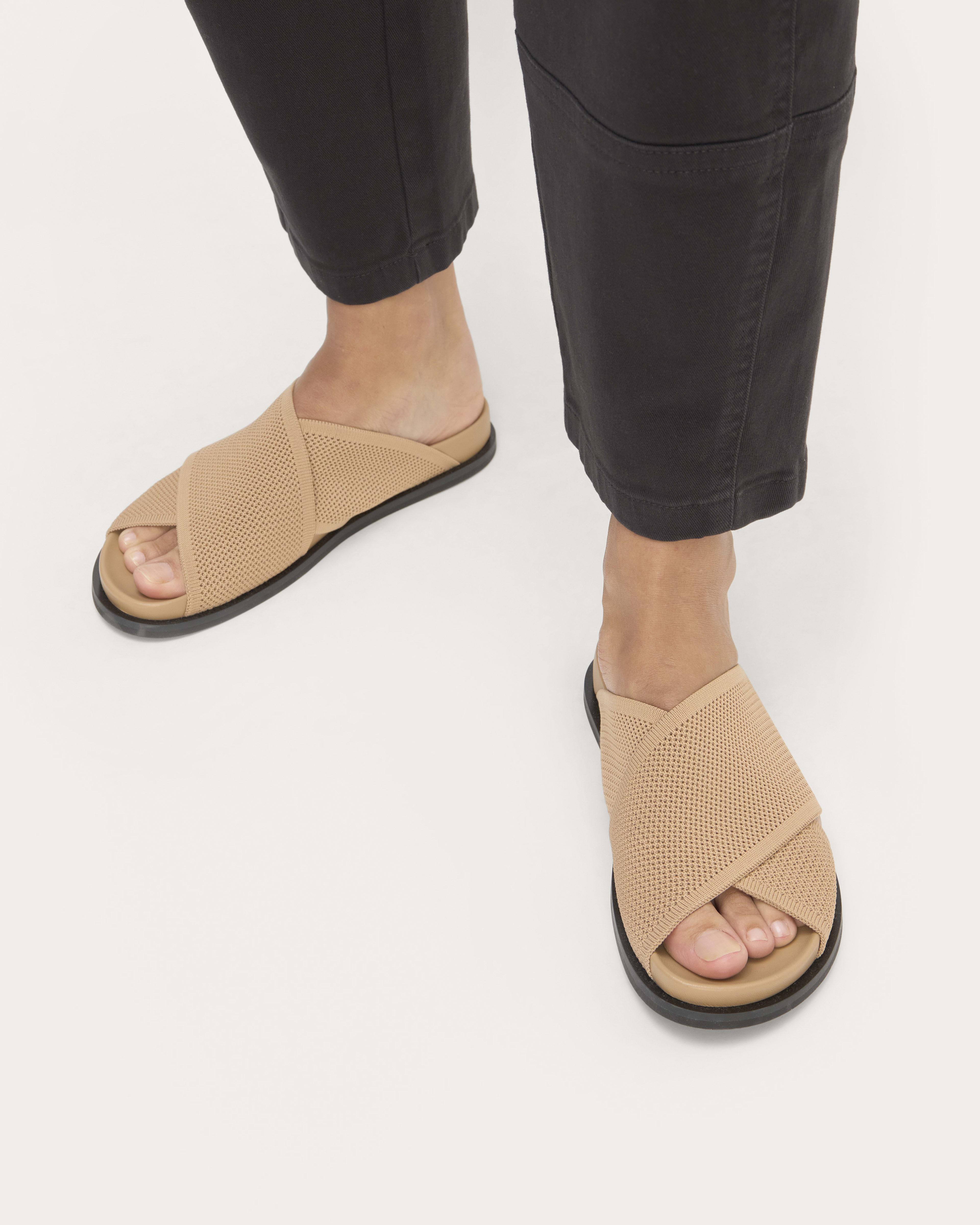 The ReKnit Form Crossover Sandal | Caramel – Everlane