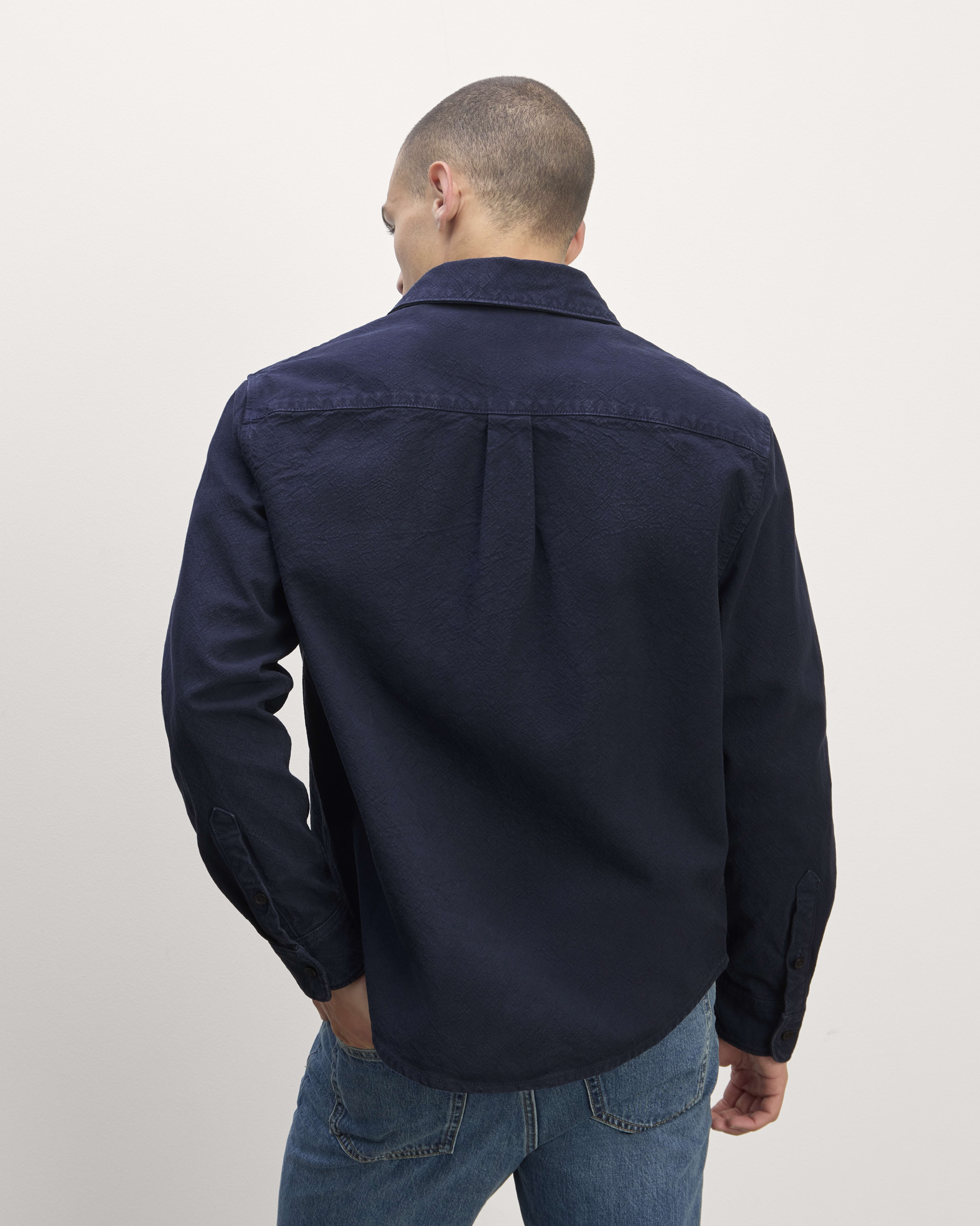 The Canvas Organic Cotton Overshirt | Navy – Everlane