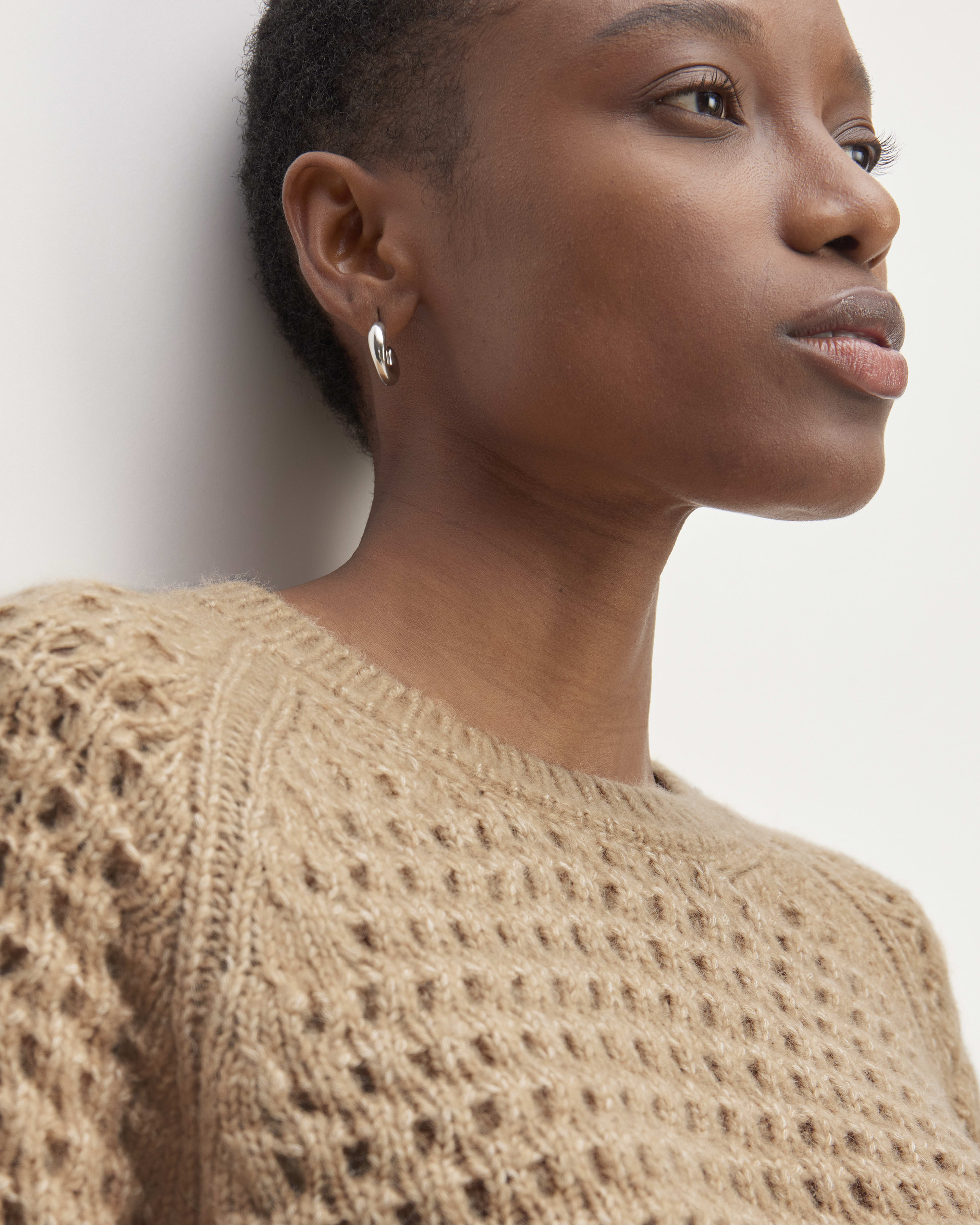 The Cloud Oversized Textured Crew | Tiger's Eye – Everlane