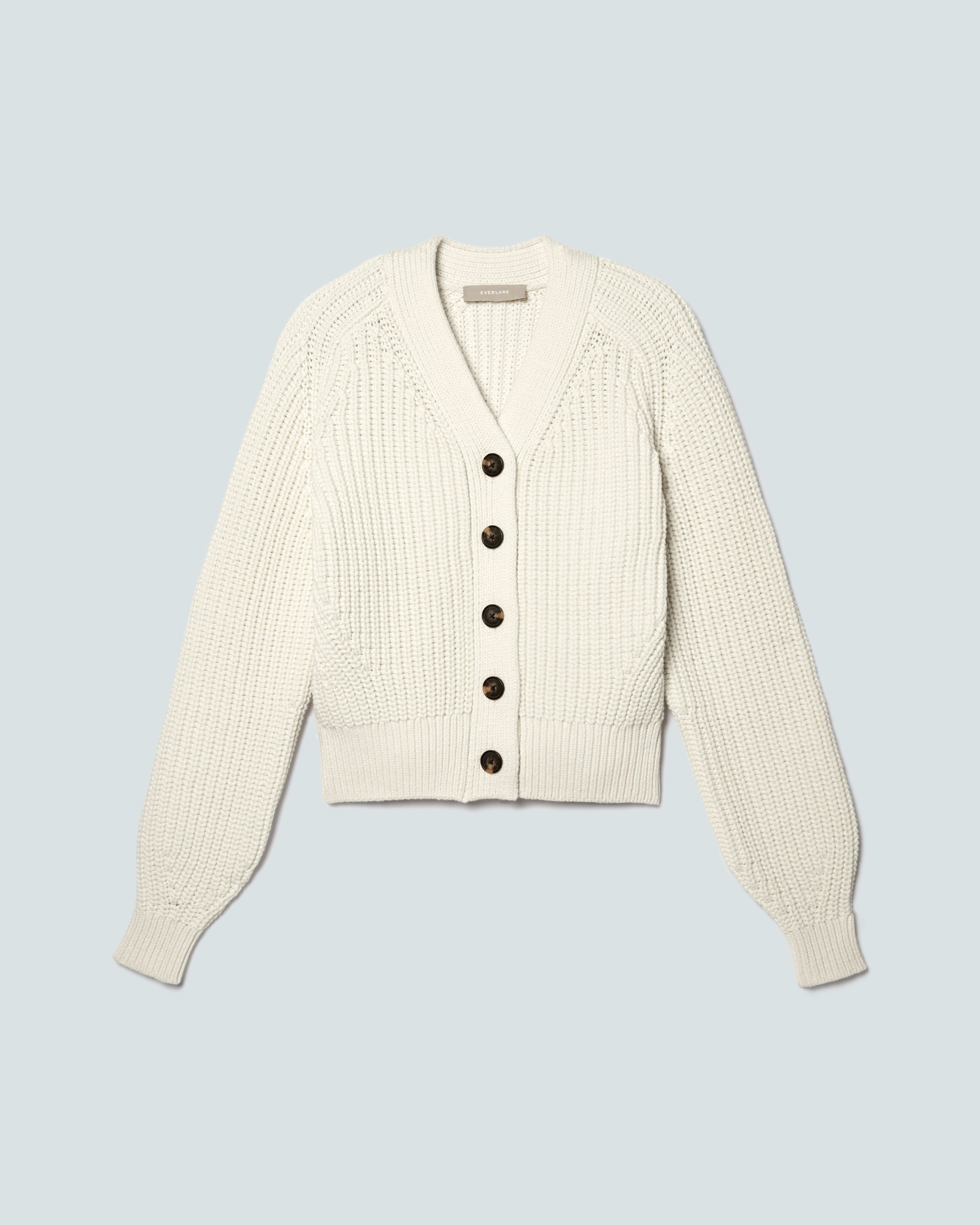 The Texture Cotton Cardigan Canvas – Everlane