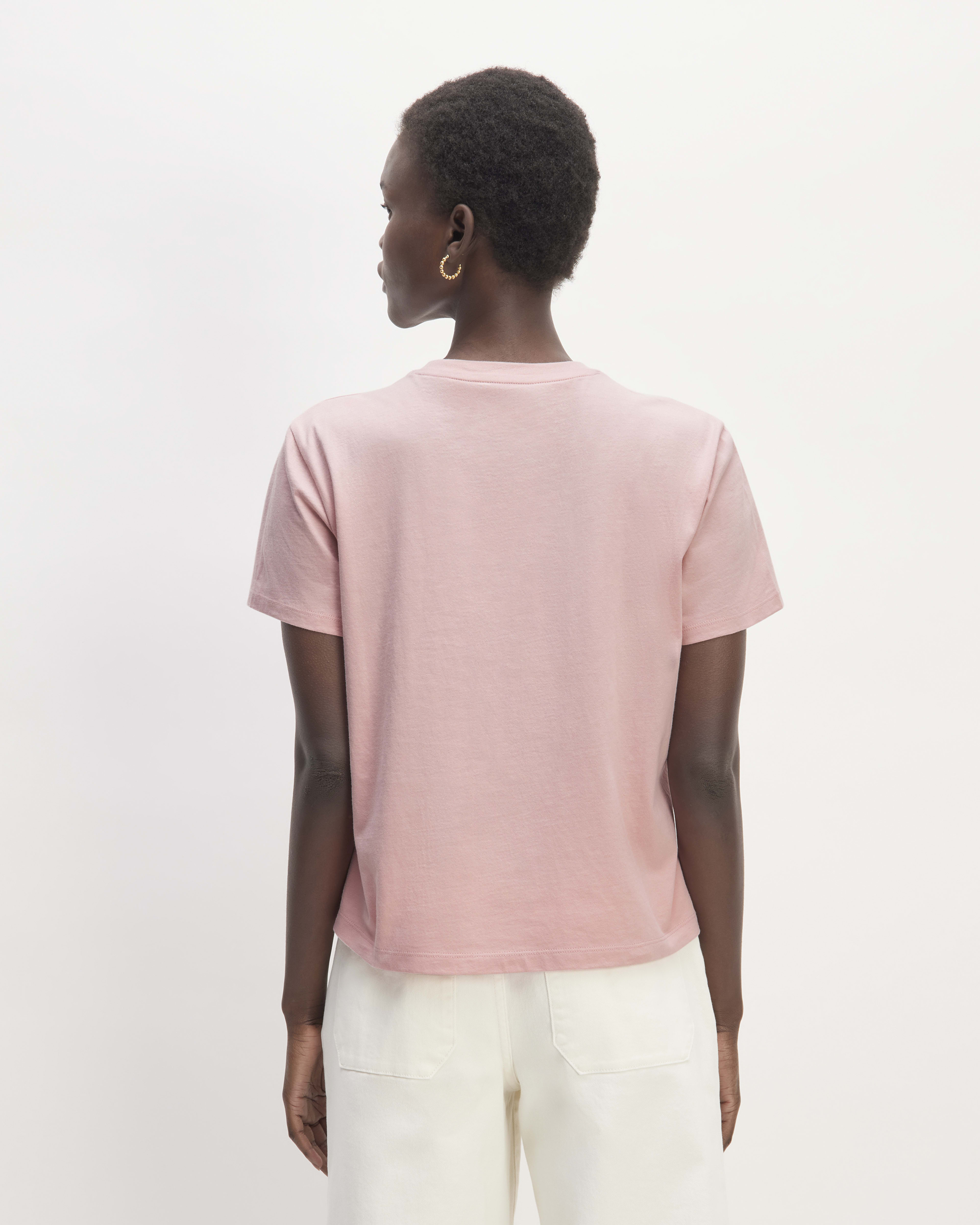 The Box-Cut Tee in Essential Cotton Rose Pink – Everlane