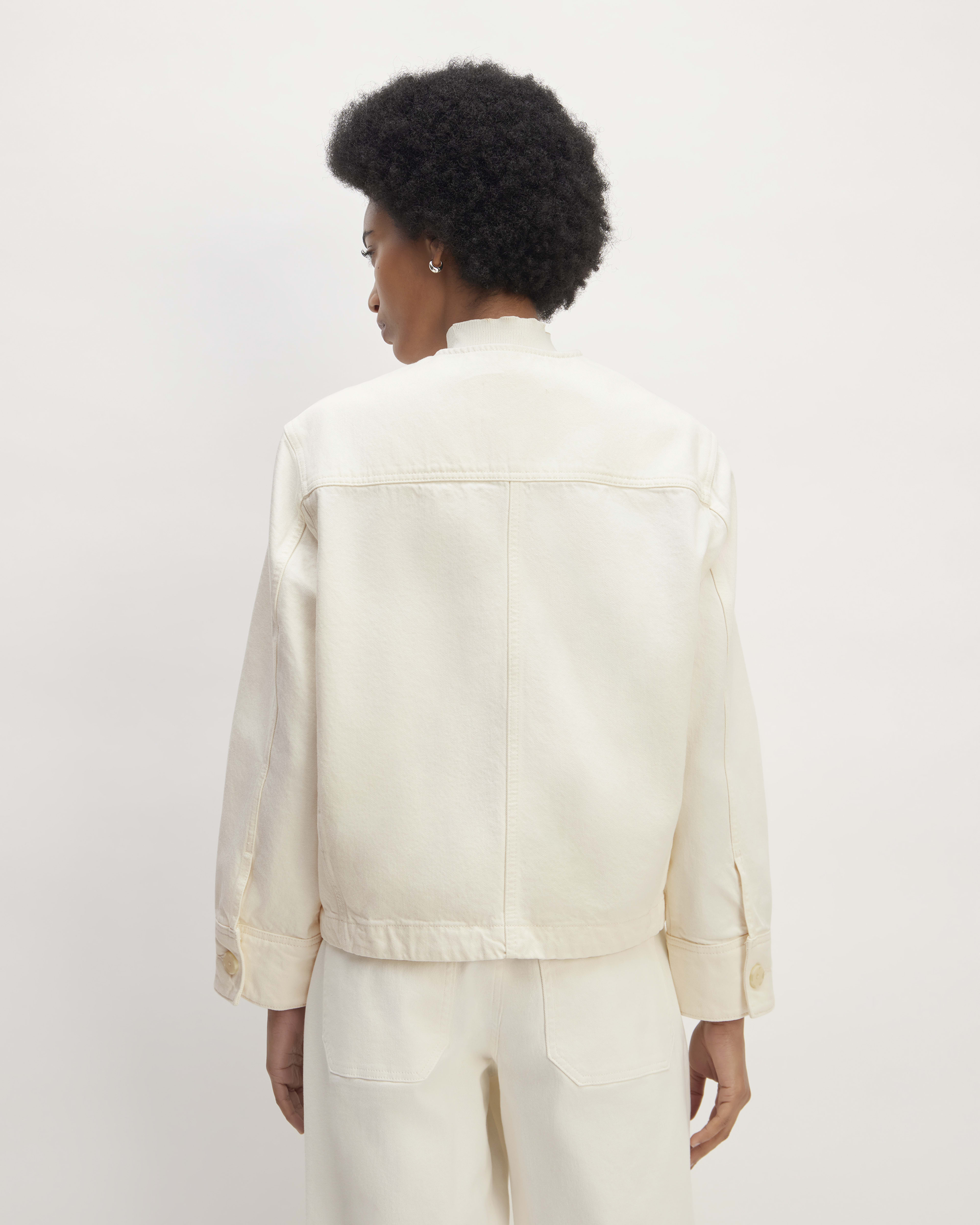 The Denim Barrel Jacket | Calico Ecru – Everlane