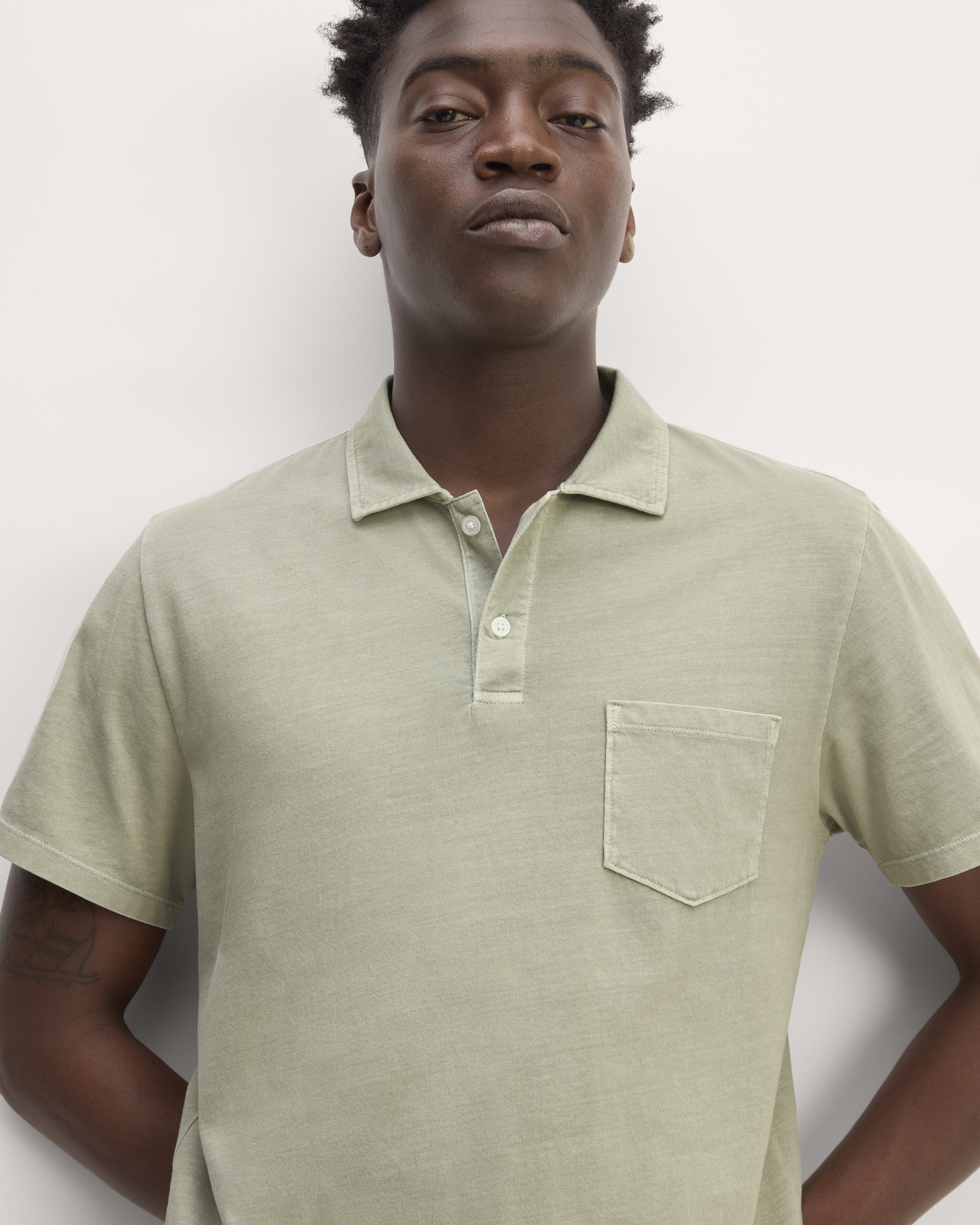 The Essential Organic Garment-Dyed Polo Seagrass – Everlane
