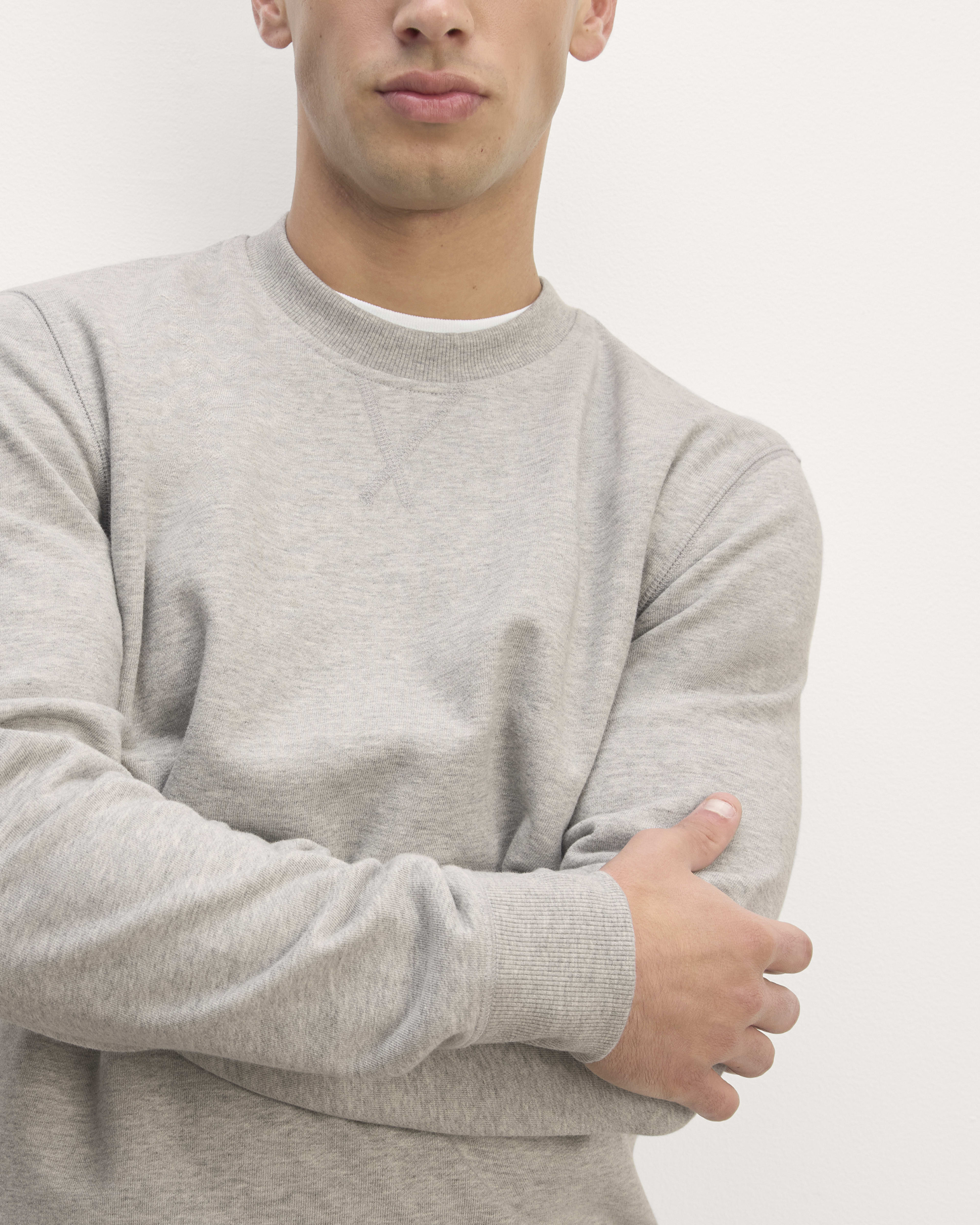 The Off-Duty Terry Crew | Heathered Grey – Everlane