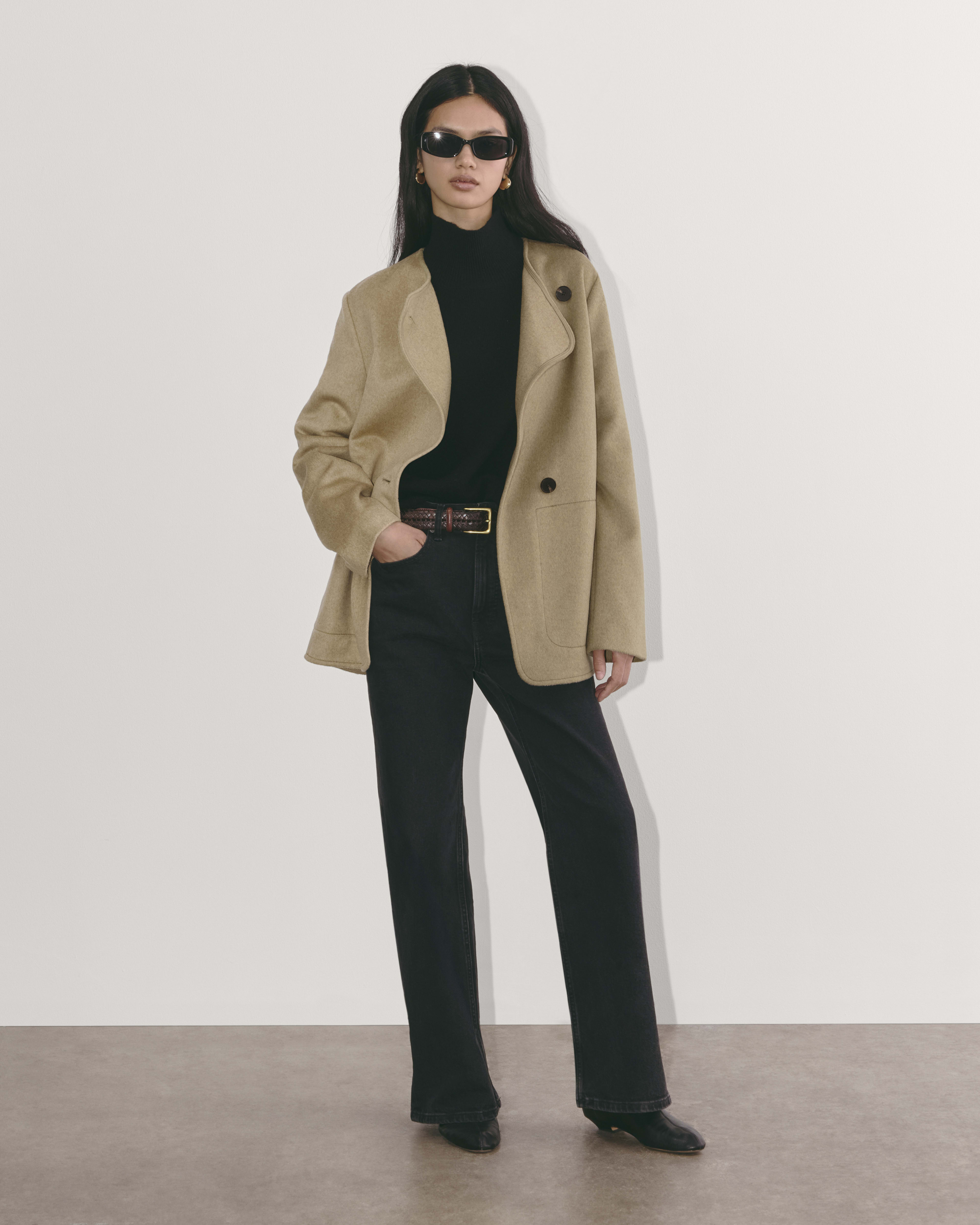 The October Coat | Dark Heathered Camel – Everlane