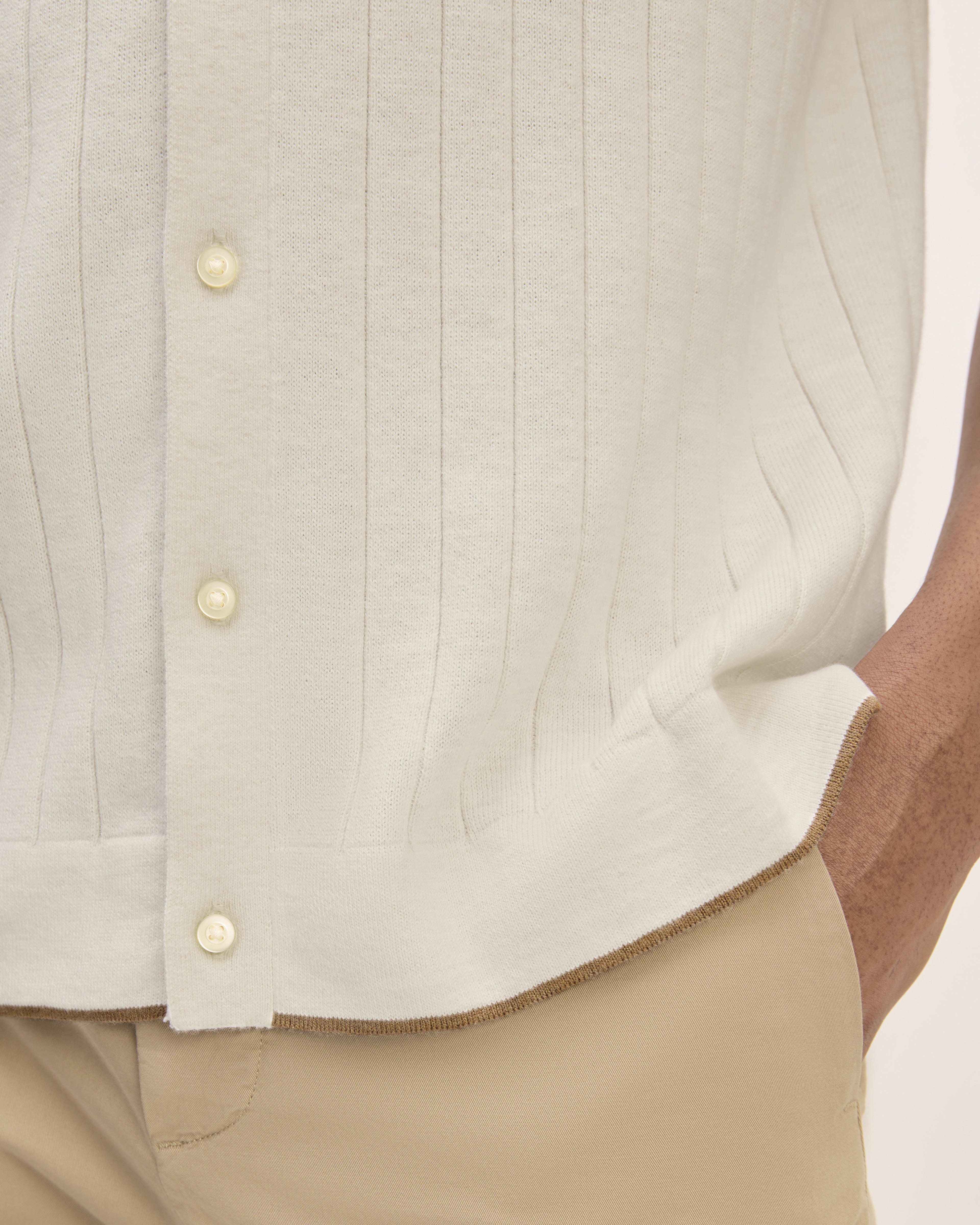 The No-Sweat Button-Down Polo Heathered Canvas – Everlane