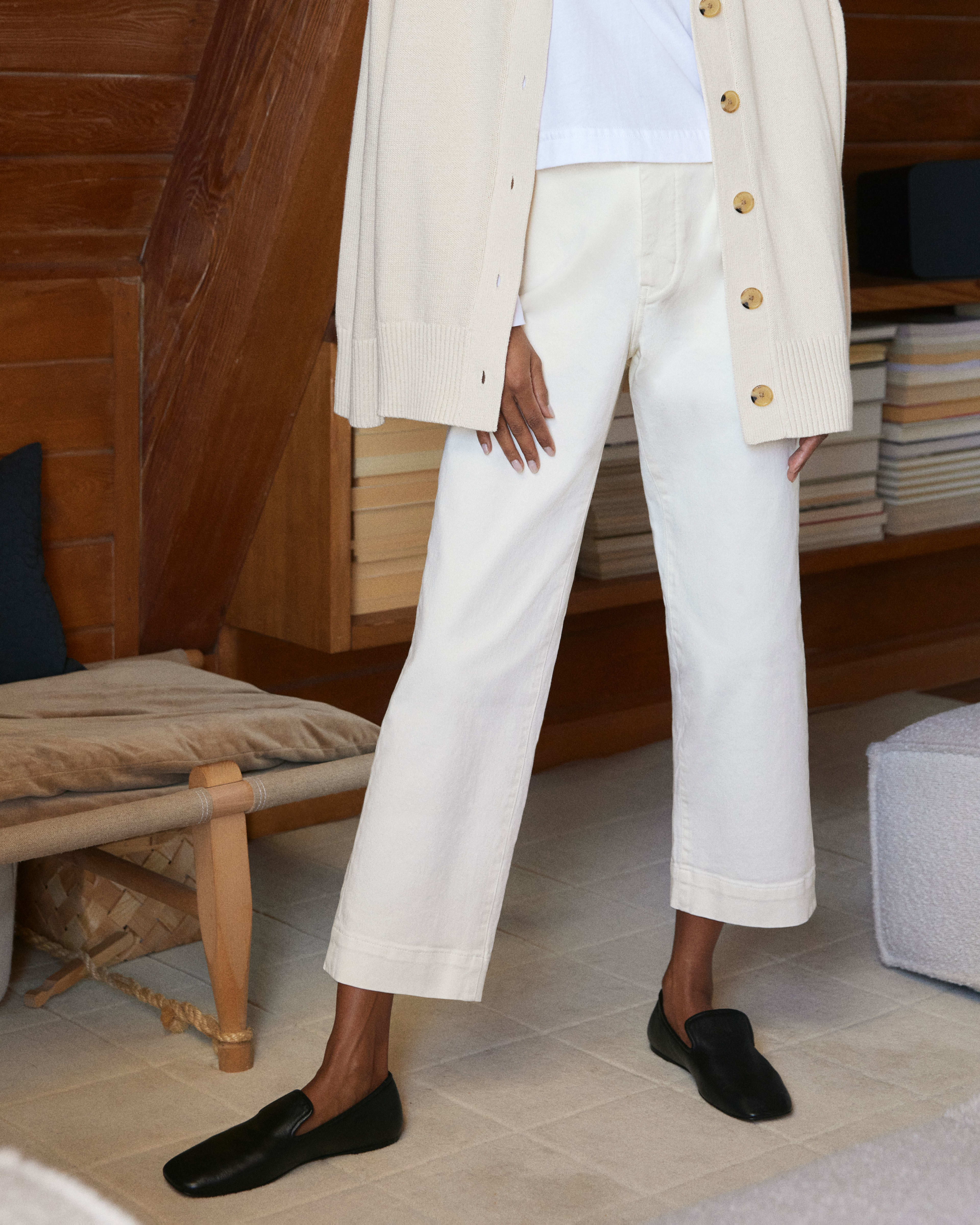 The Organic Straight-Leg Pant | Bone – Everlane