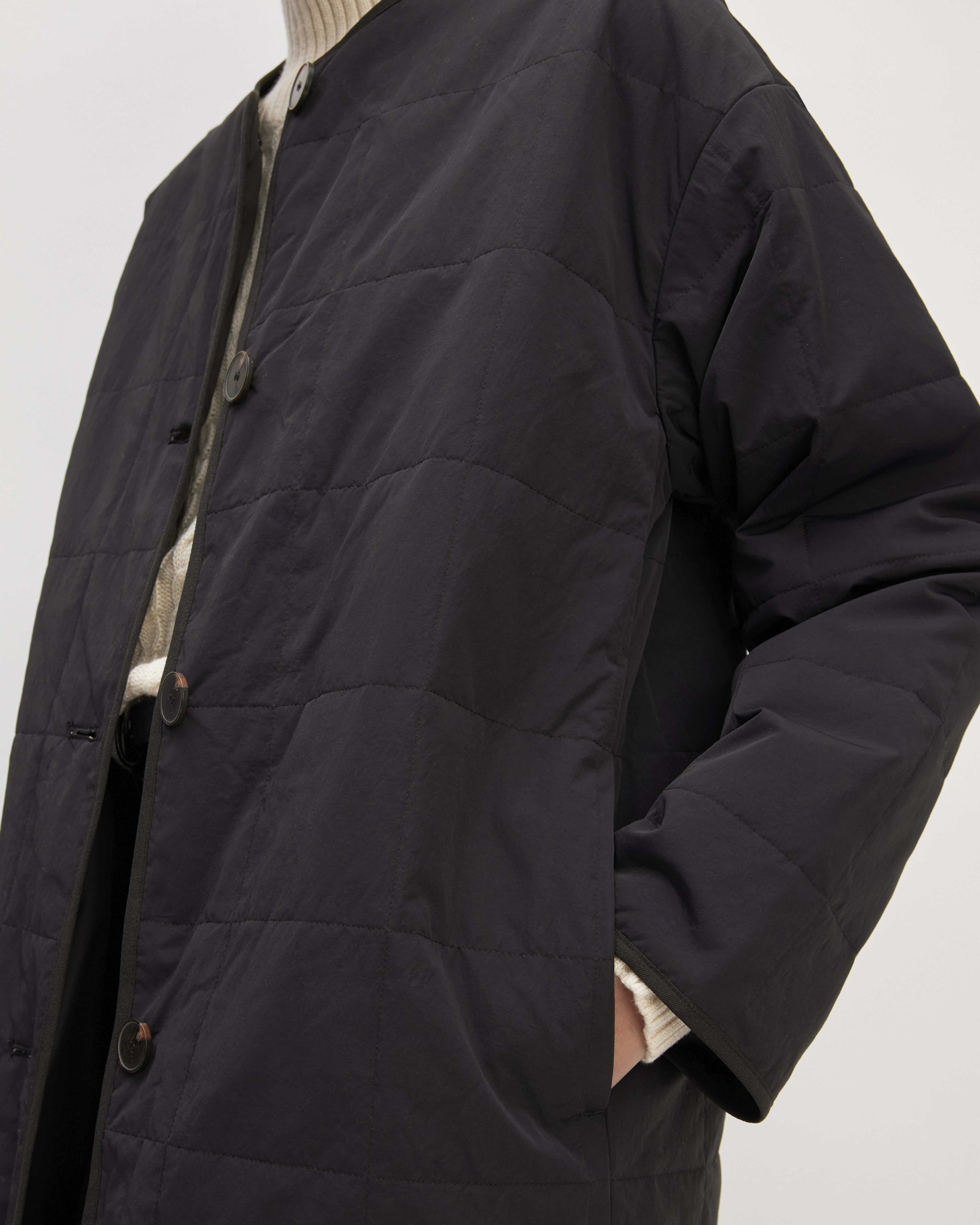 The ReNew Quilted Long Liner | Black – Everlane