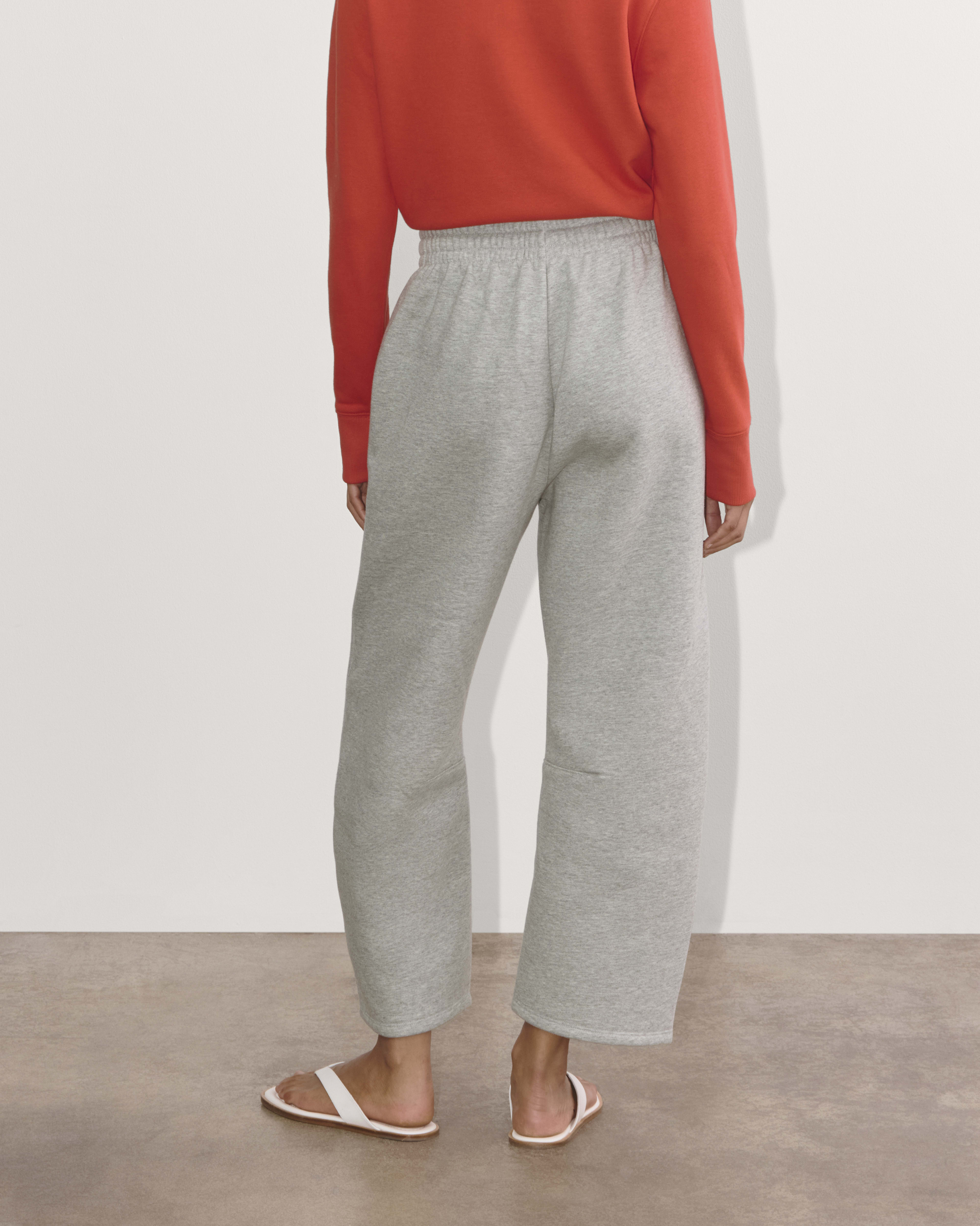 Luxe Fleece Barrel Sweatpant | Heathered Grey – Everlane