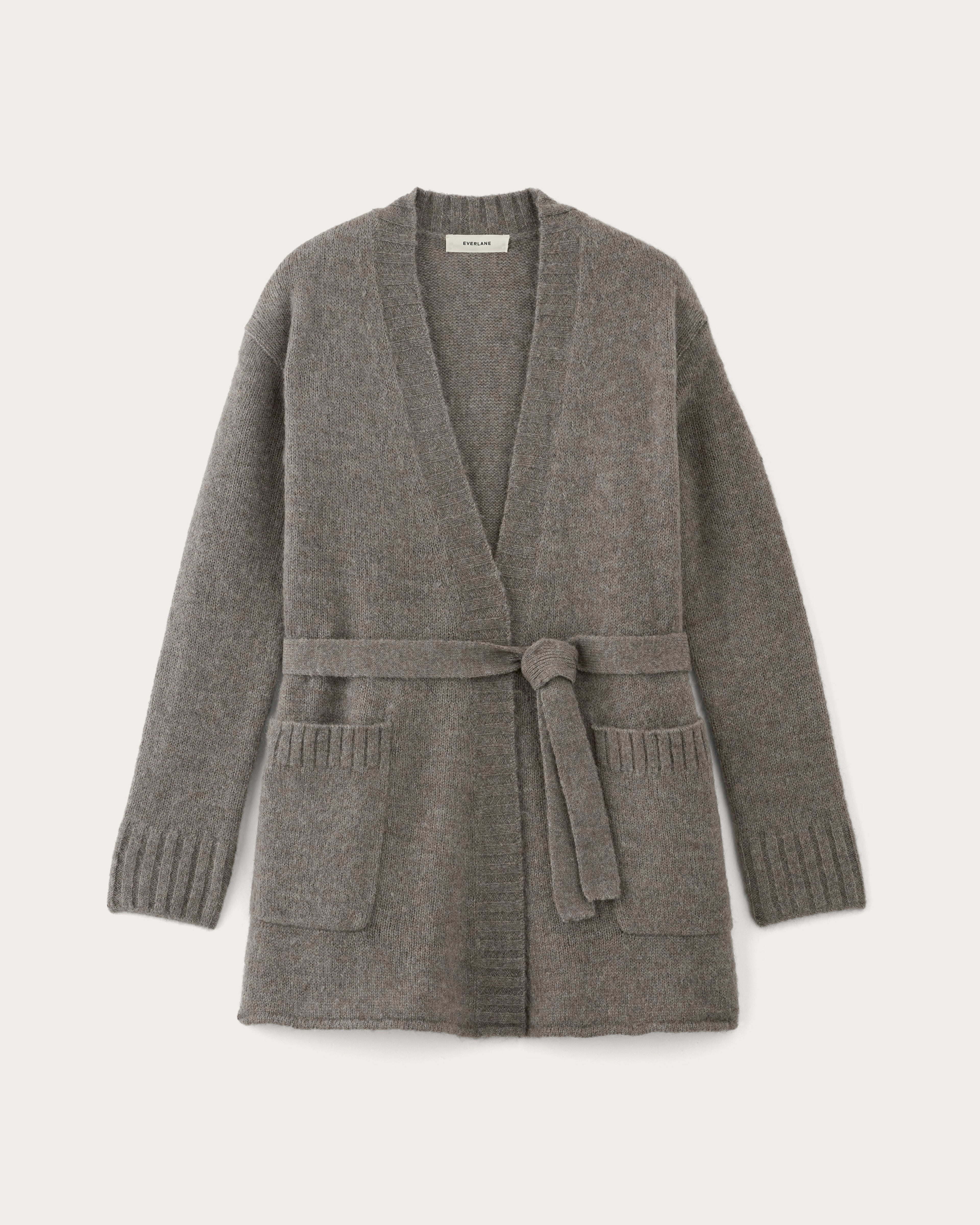 The Robe Cardigan in Alpaca | Taupe Melange – Everlane