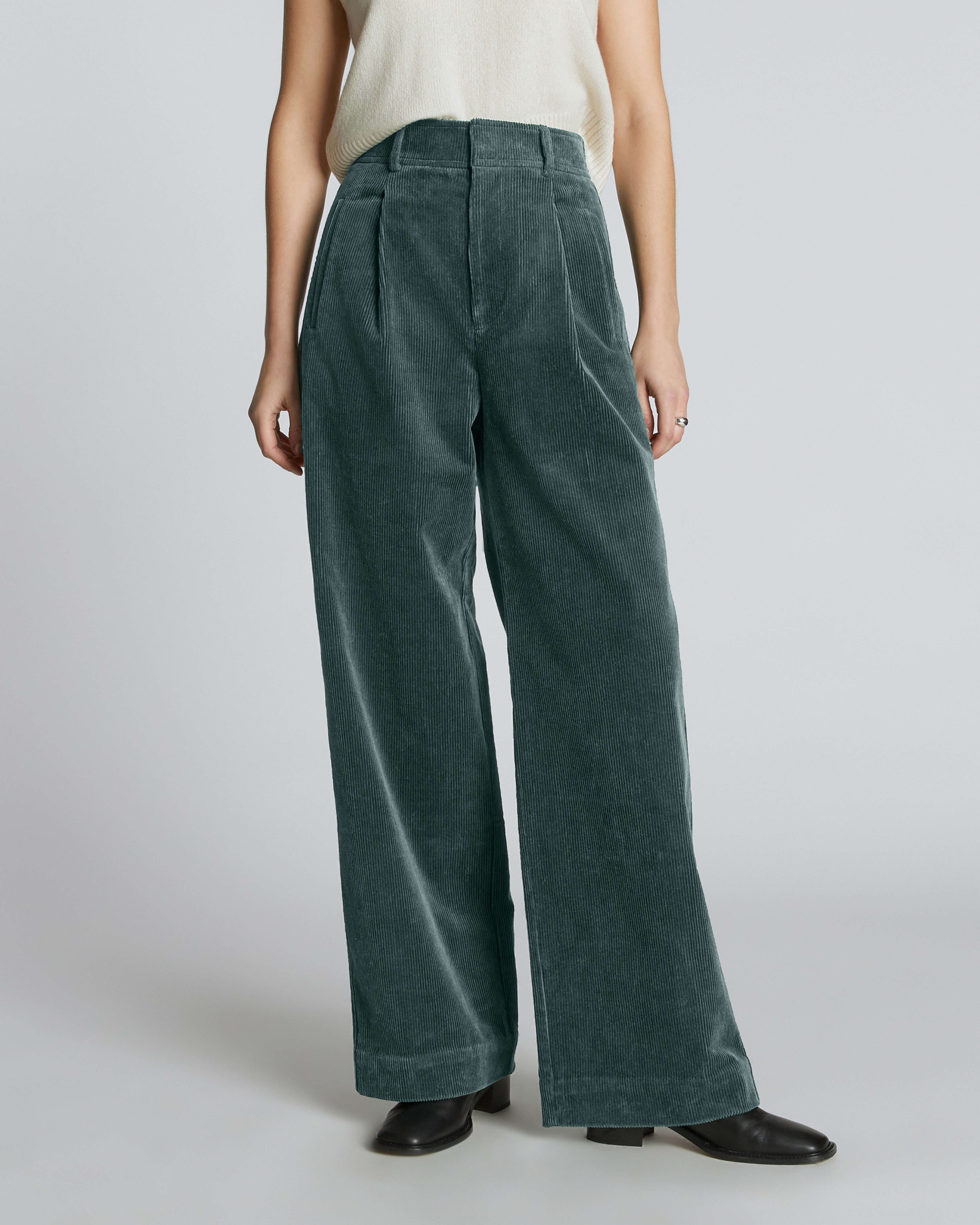The Corduroy Way-High® Drape Pant Evergreen – Everlane
