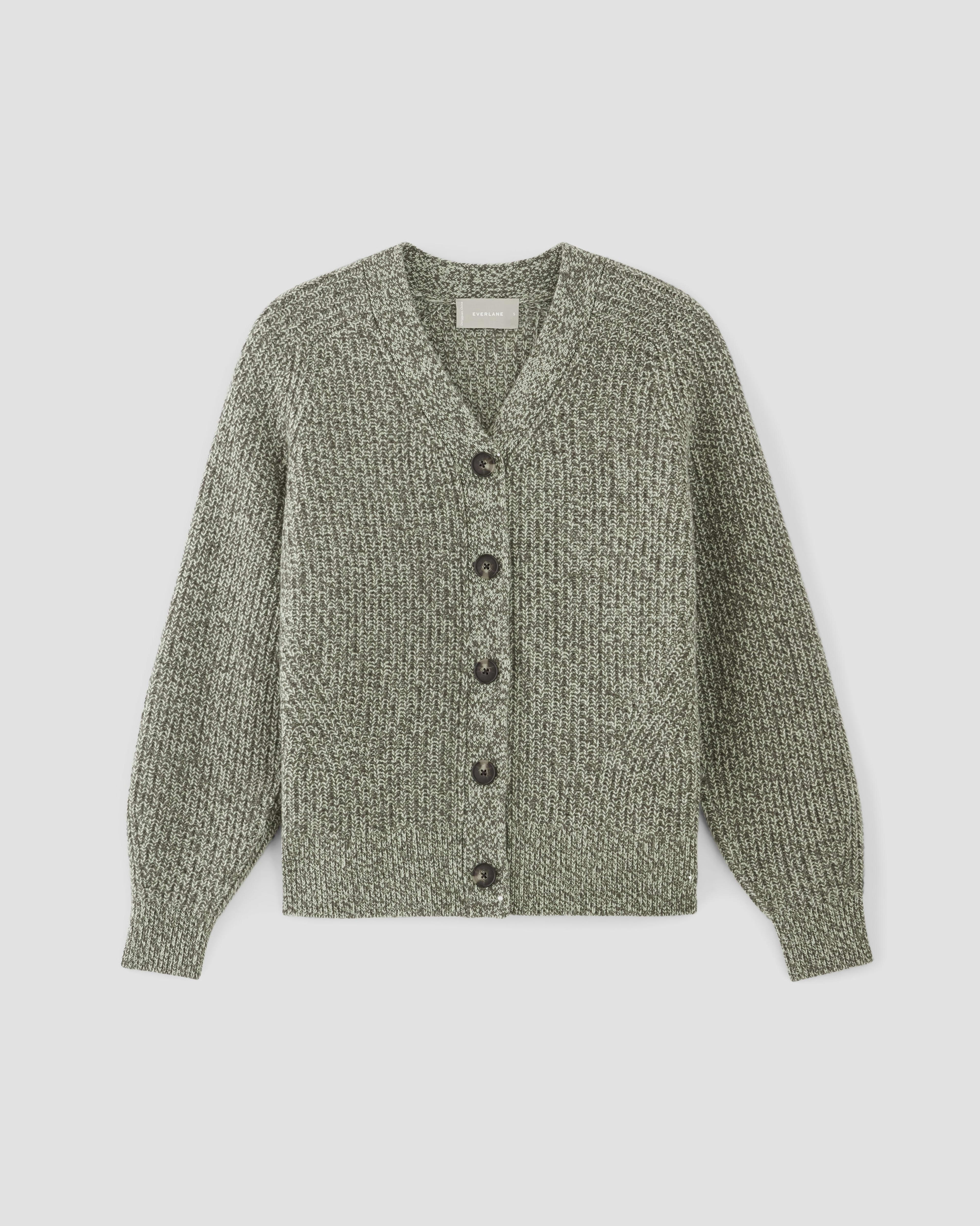 The Felted Merino Cardigan Seafoam Green / Kambaba Twist – Everlane