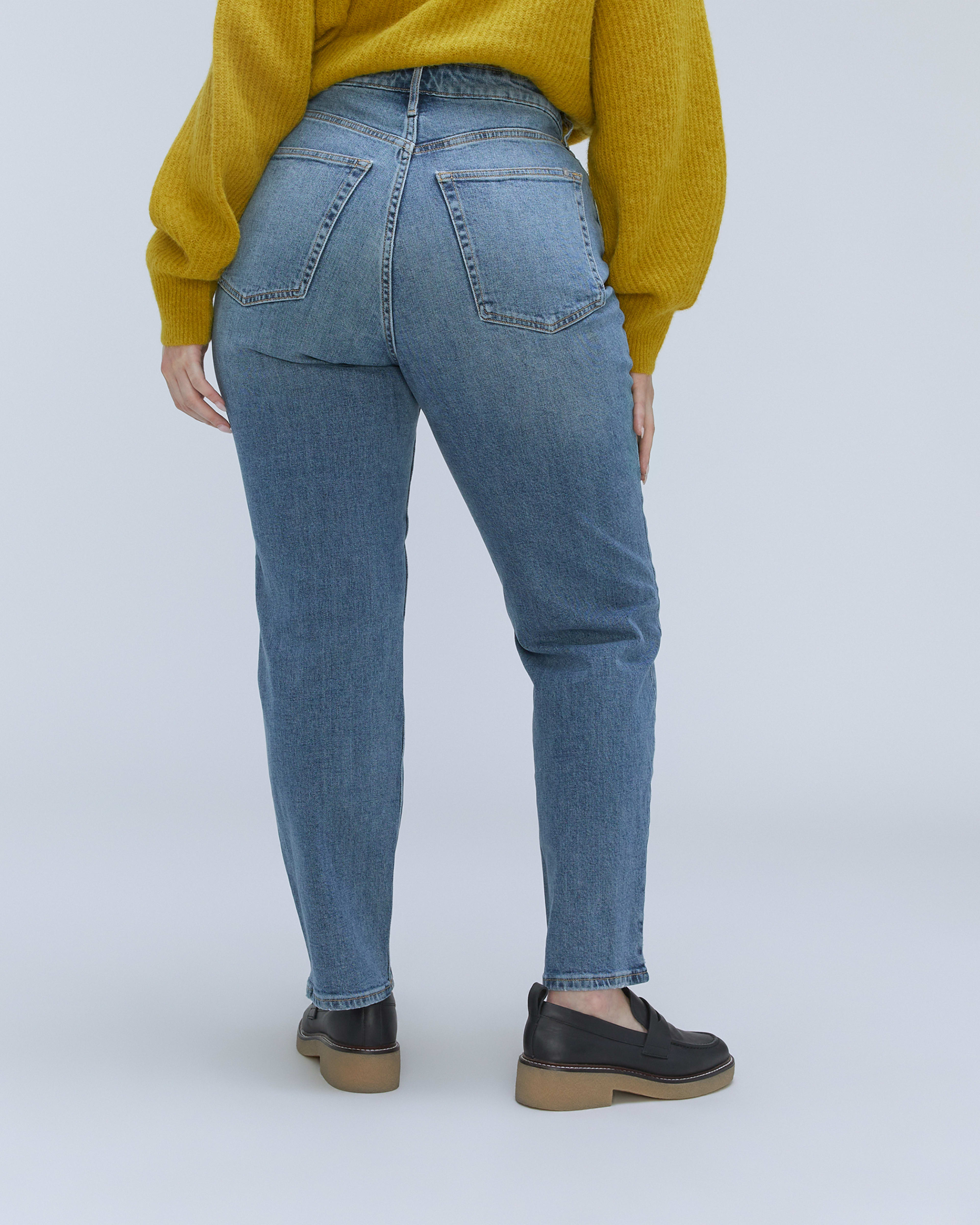 The Cheeky Hourglass Jean Worn-In Mid Blue – Everlane