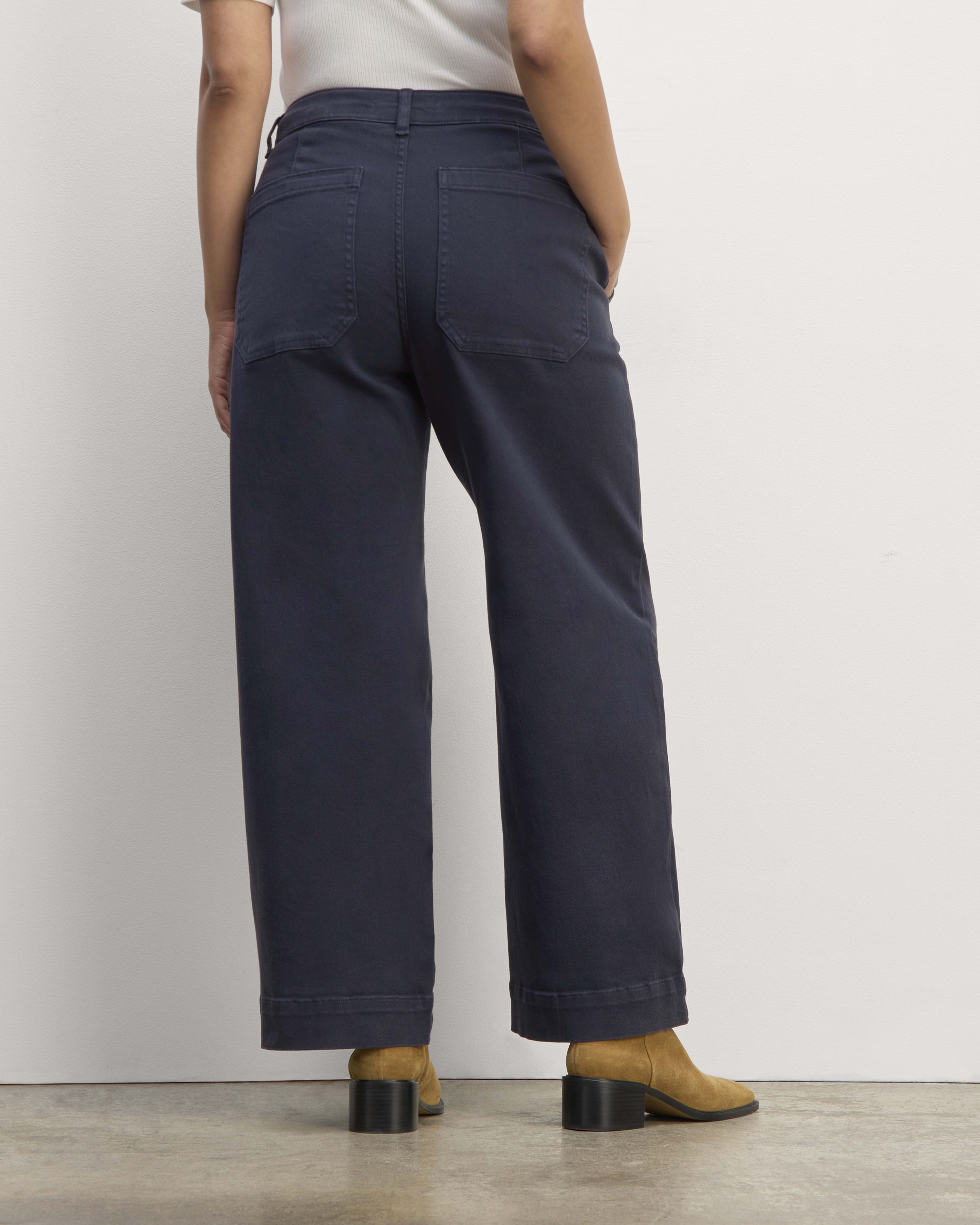 The Utility Wide-Leg Pant | Navy – Everlane