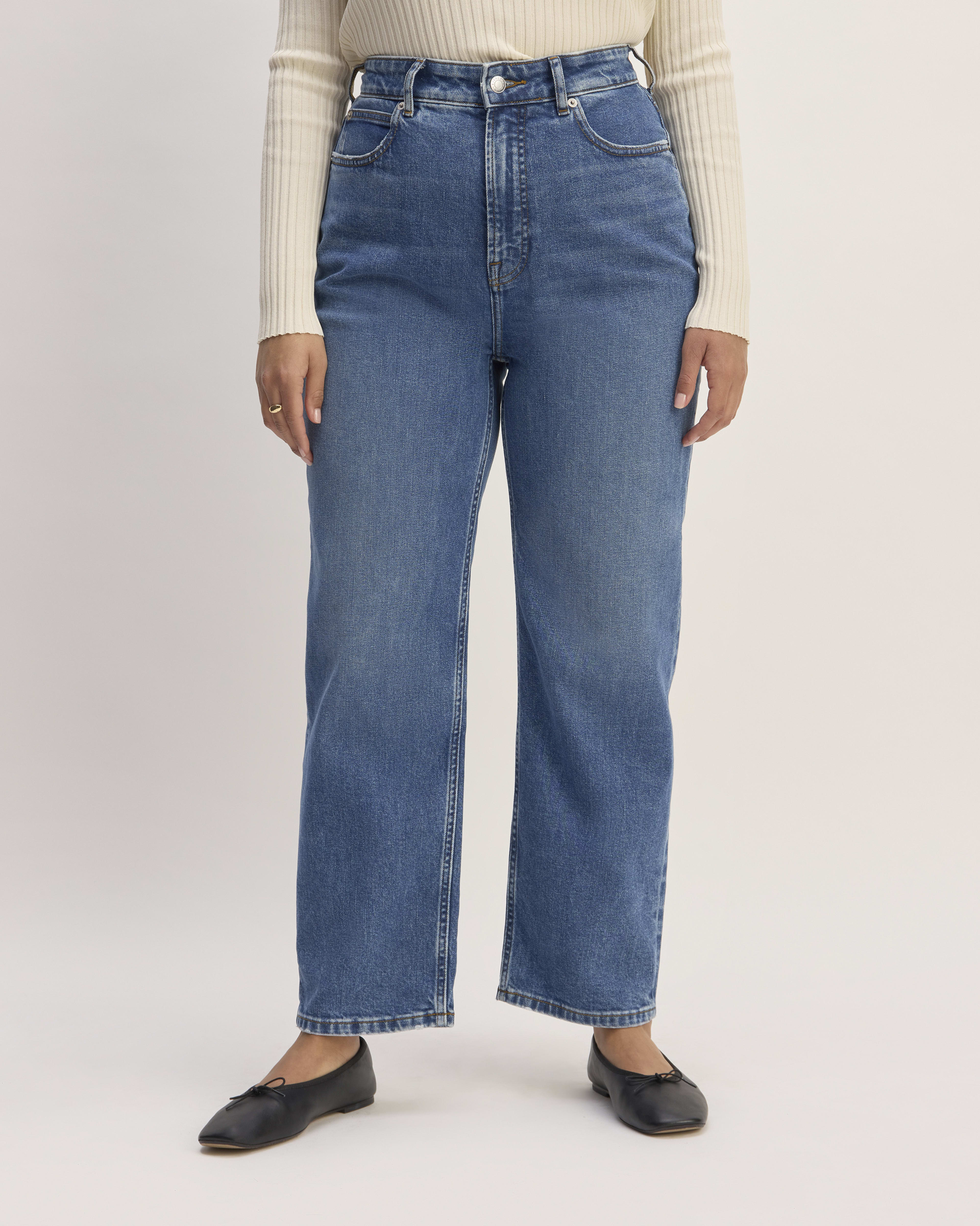 The Way-High® Hourglass Jean | Mid Indigo | 29 1/2" Inseam – Everlane