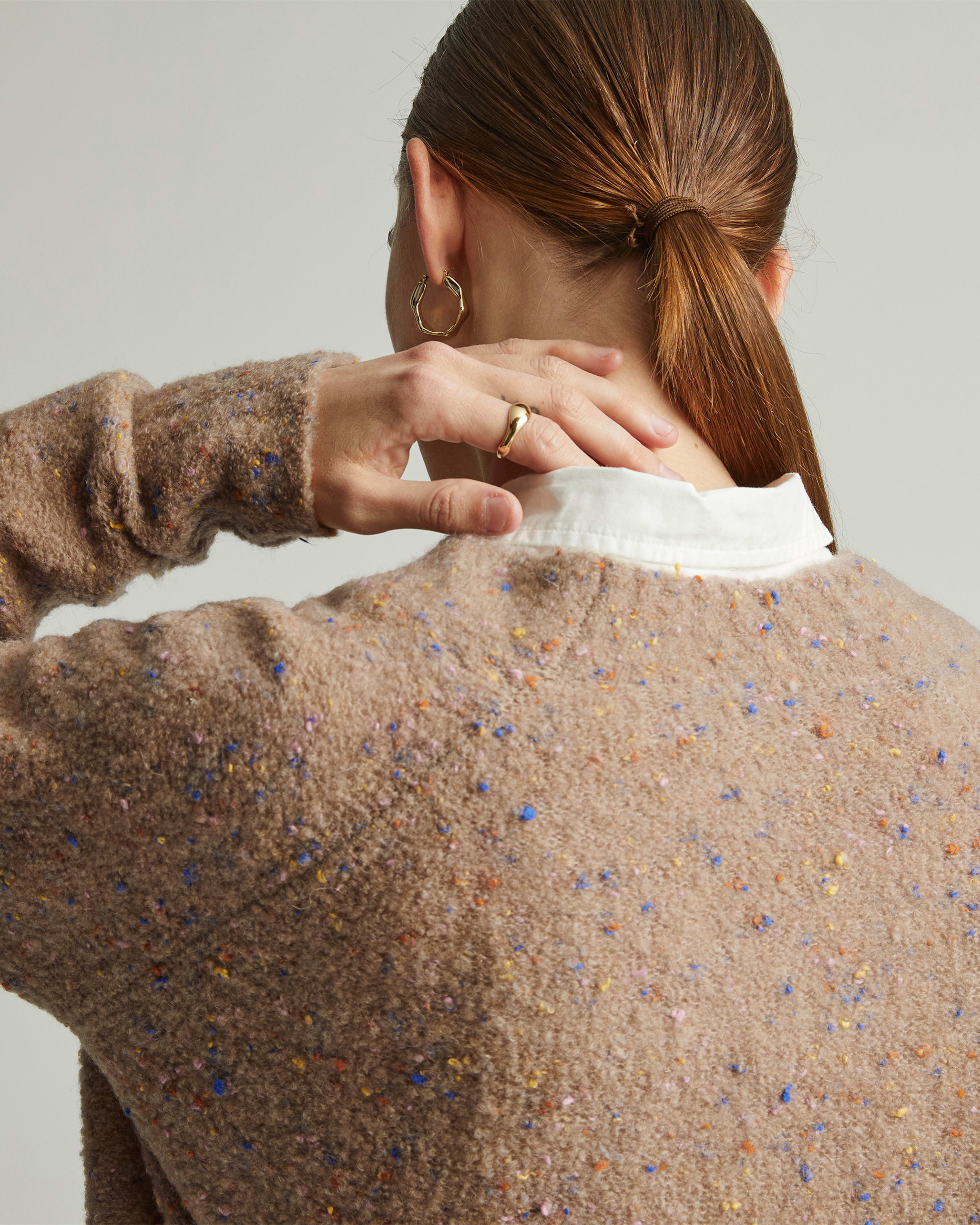 The Confetti Cardigan Taupe Multi – Everlane