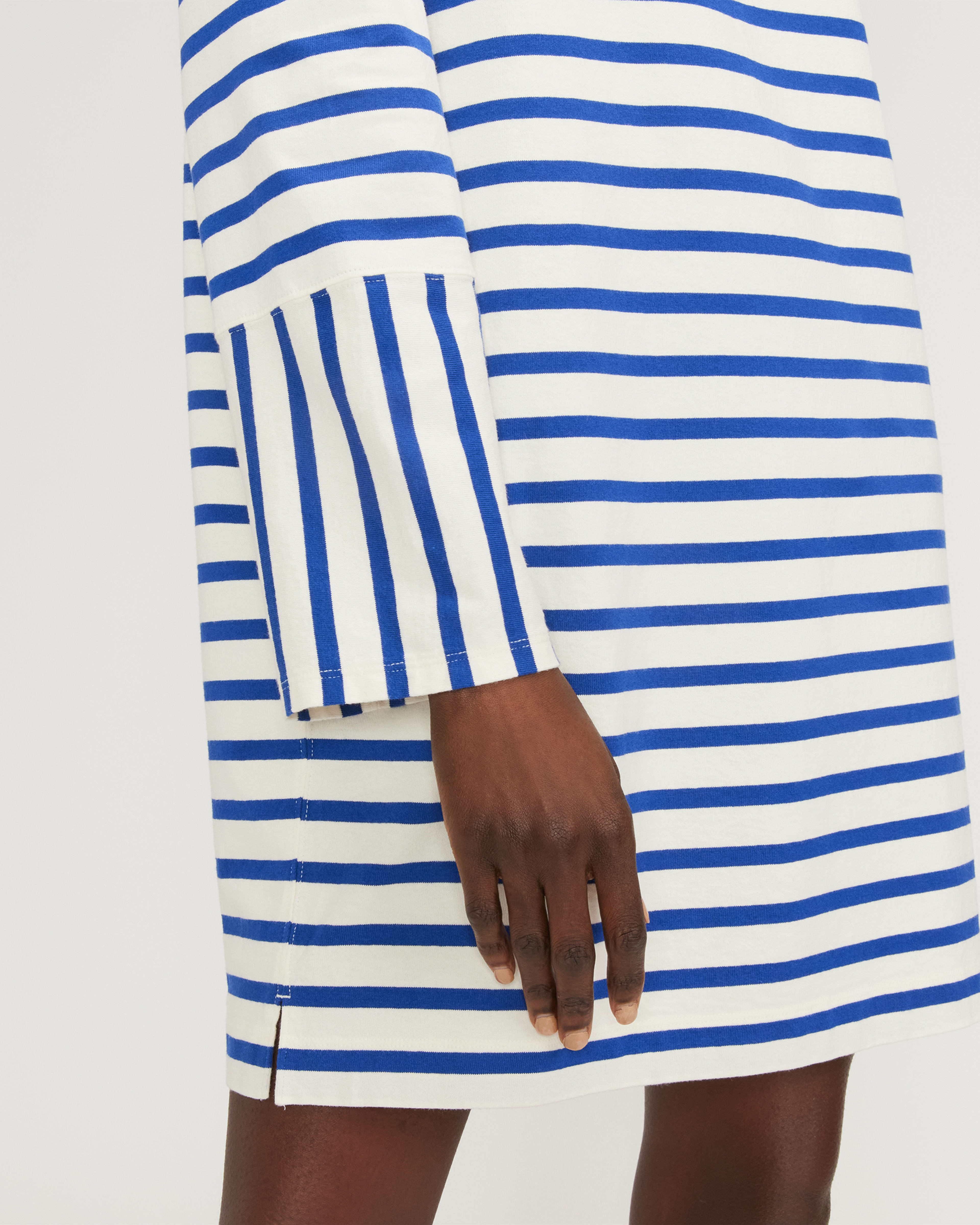 The Mariner Dress | Canvas Tan / Mazarine Blue – Everlane