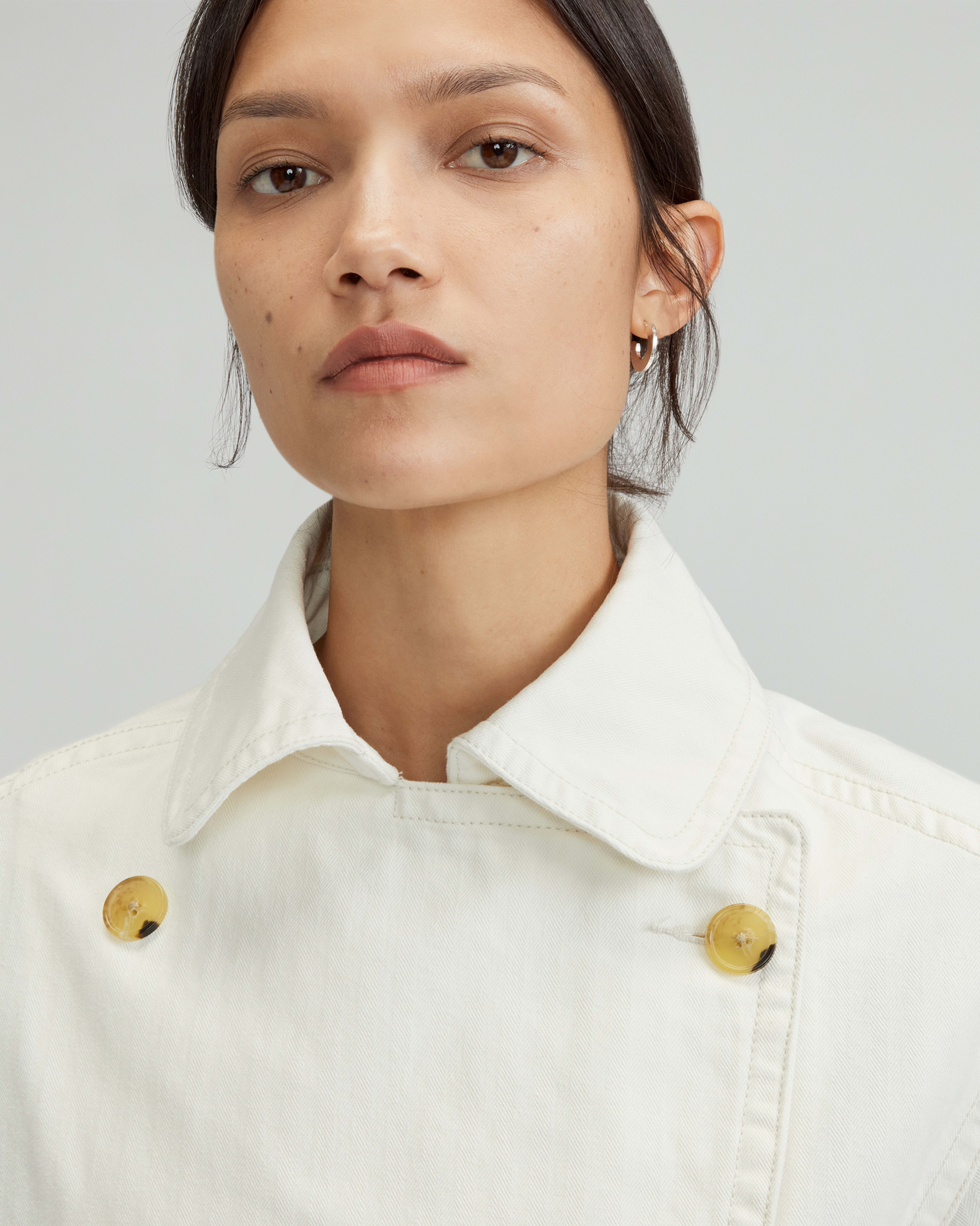 The Organic Cotton Herringbone Jacket | Bone – Everlane