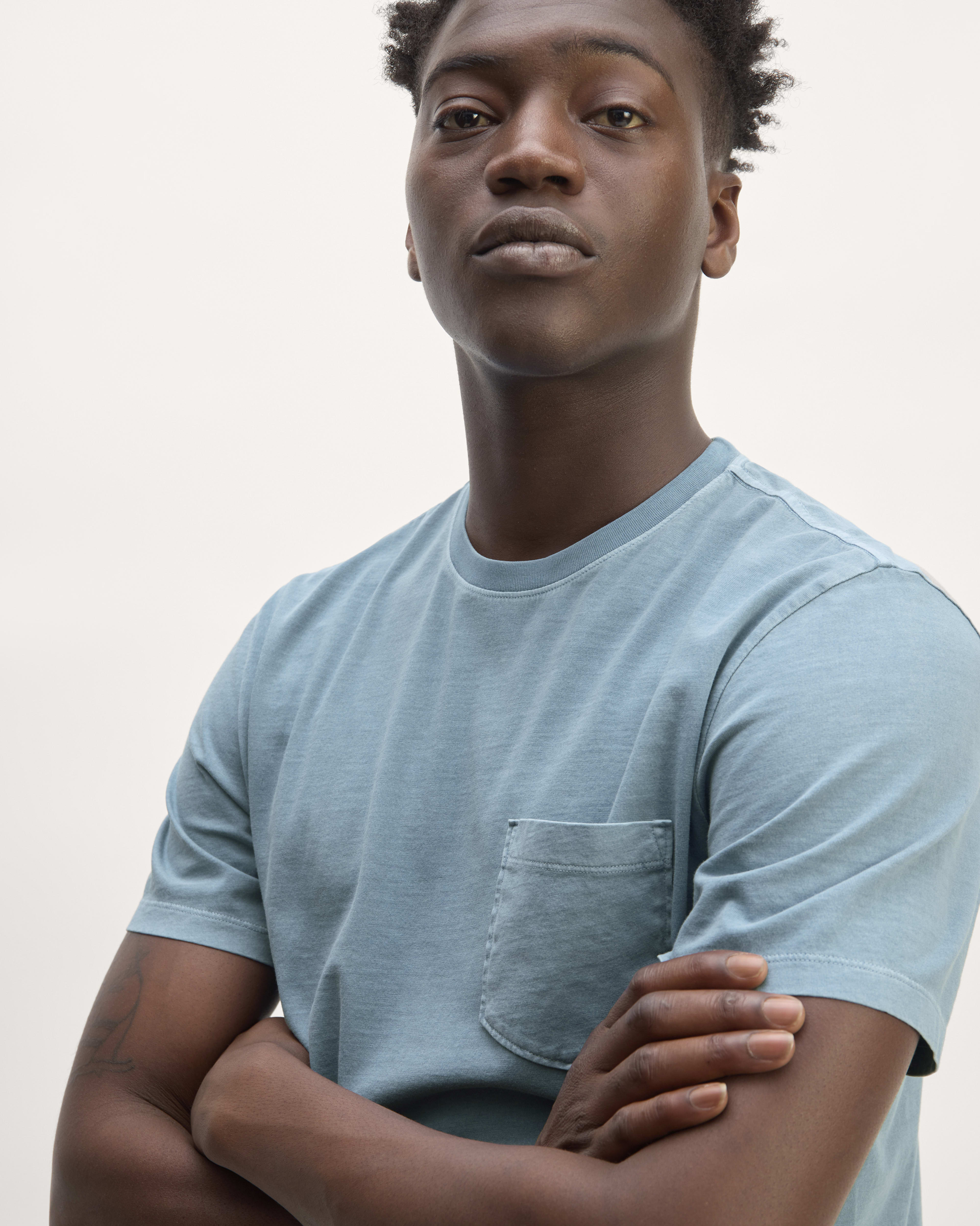 The Essential Organic Garment-Dyed Crew Spring Lake – Everlane