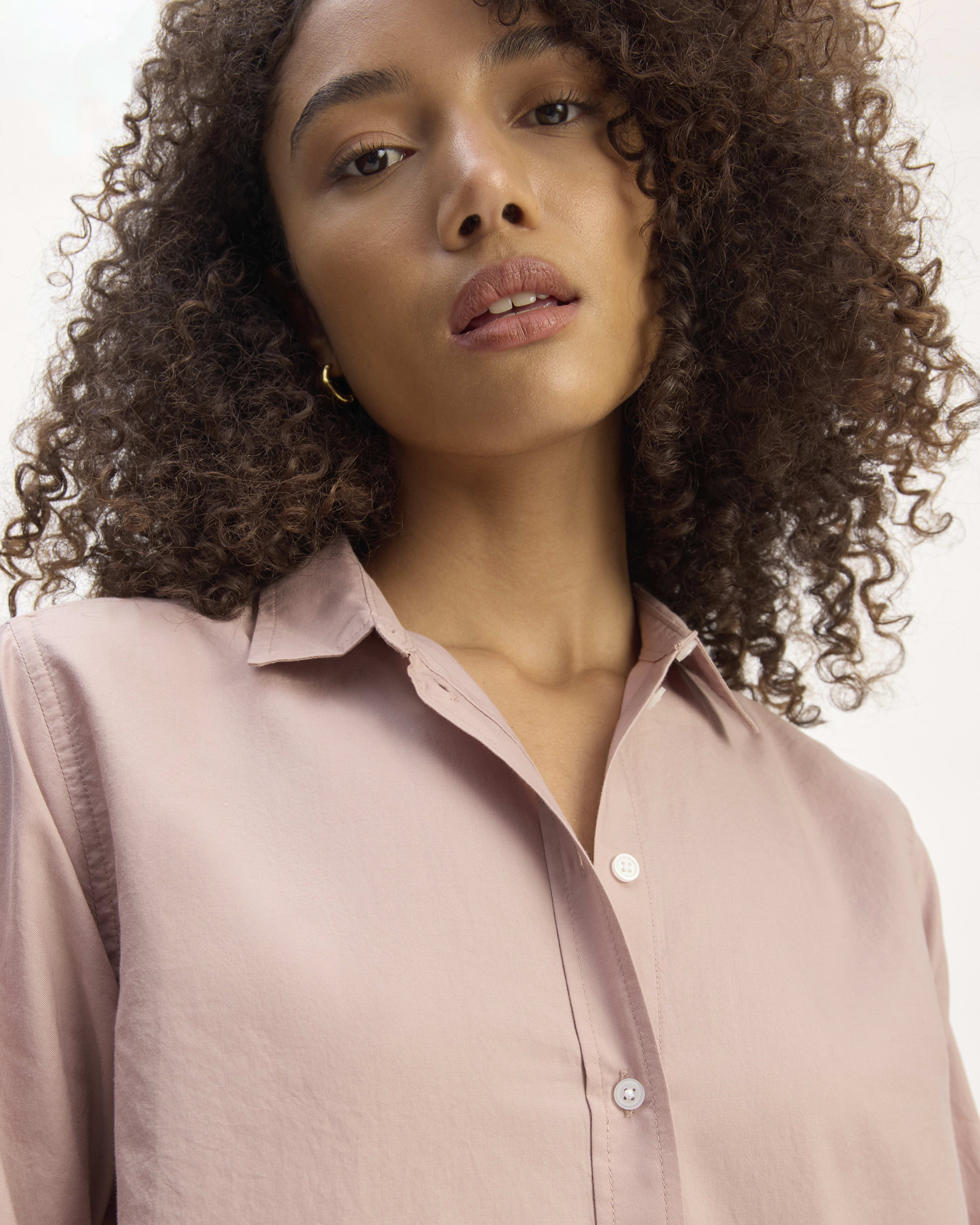 The Must-Have Shirt in Silky Cotton | Dusty Rose – Everlane