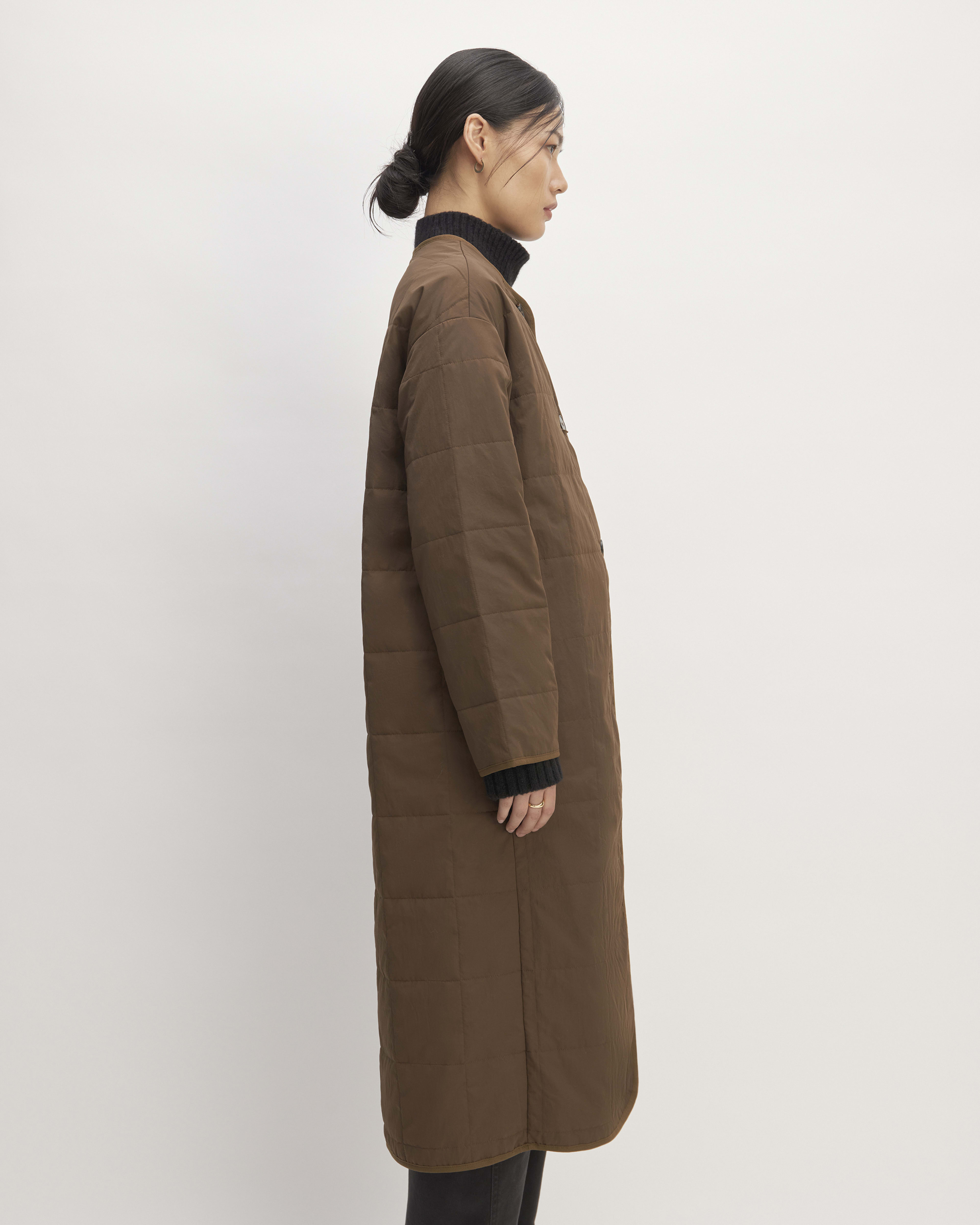 The ReNew Quilted Long Liner | Cocoa – Everlane