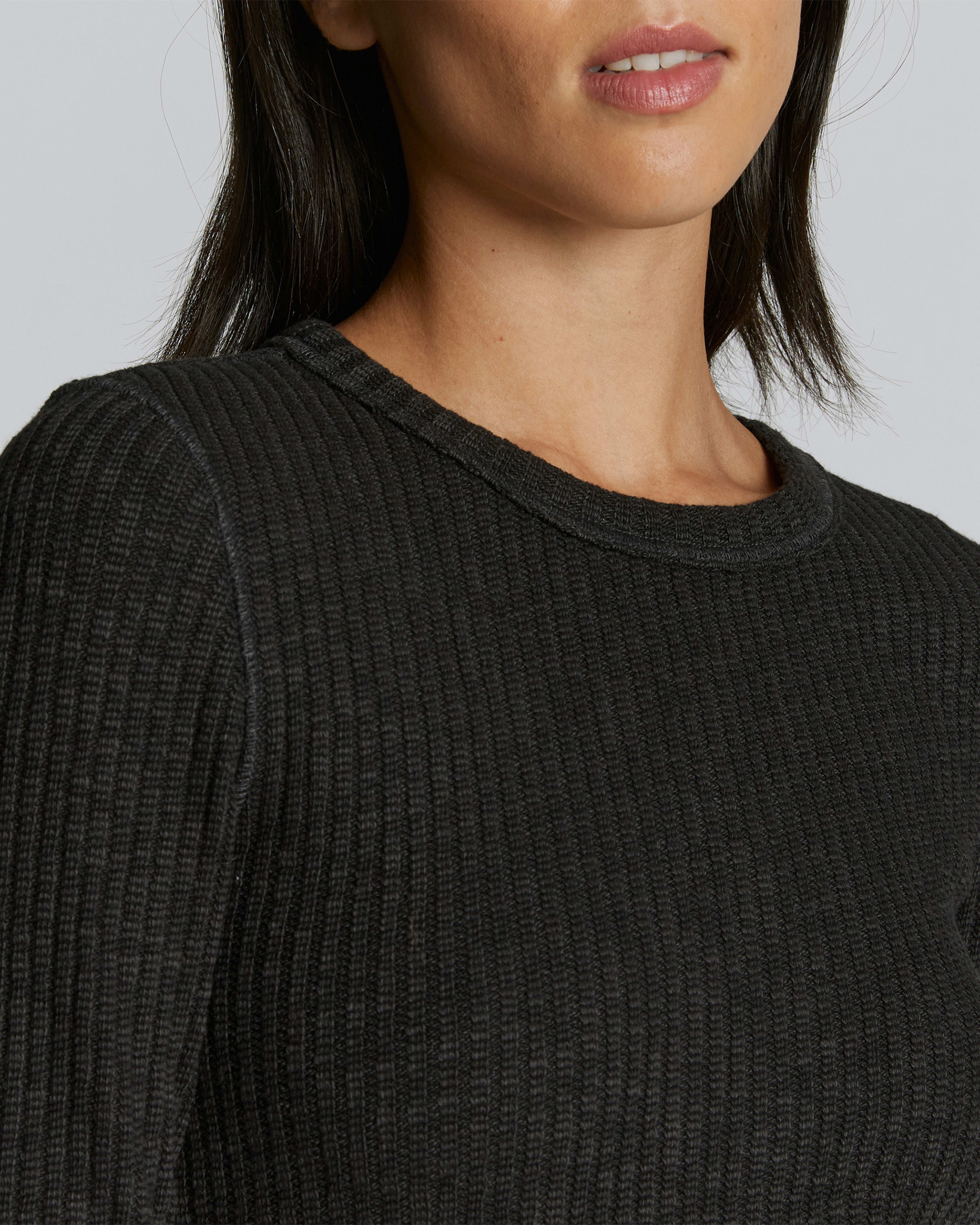 The Cozy-Rib Long-Sleeve Tee Black – Everlane