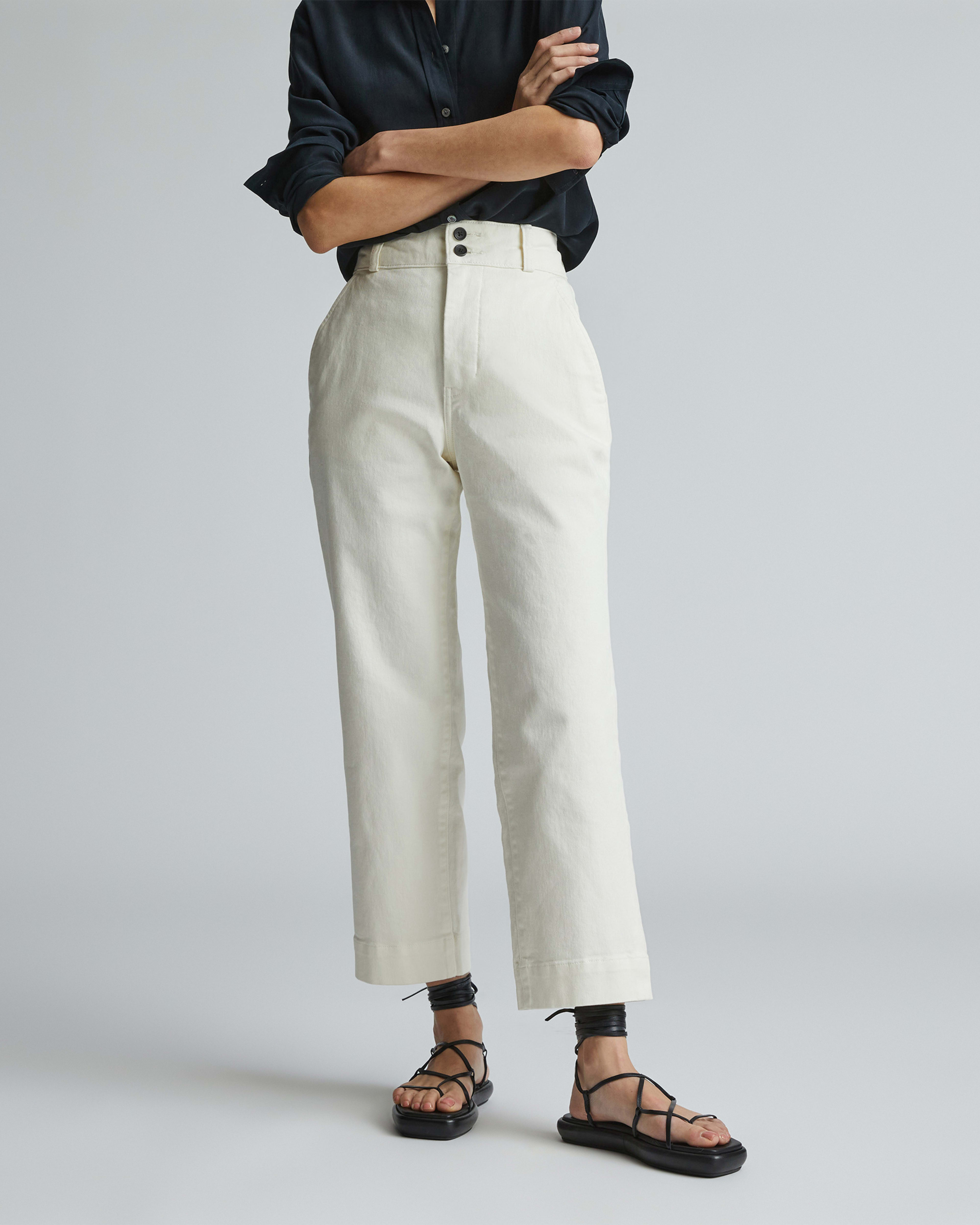 The Organic Straight-Leg Pant | Bone – Everlane