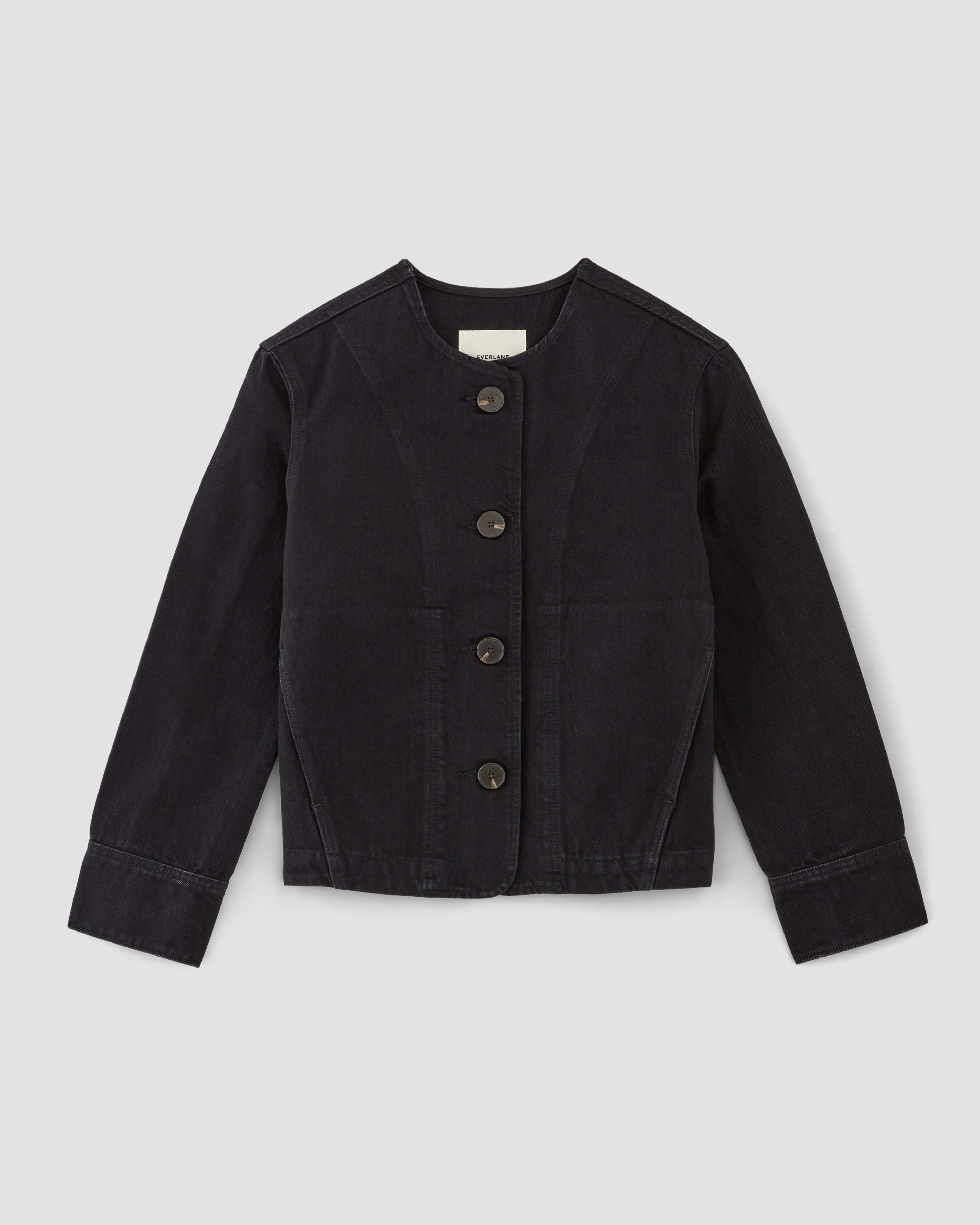 The Denim Barrel Jacket | Black – Everlane