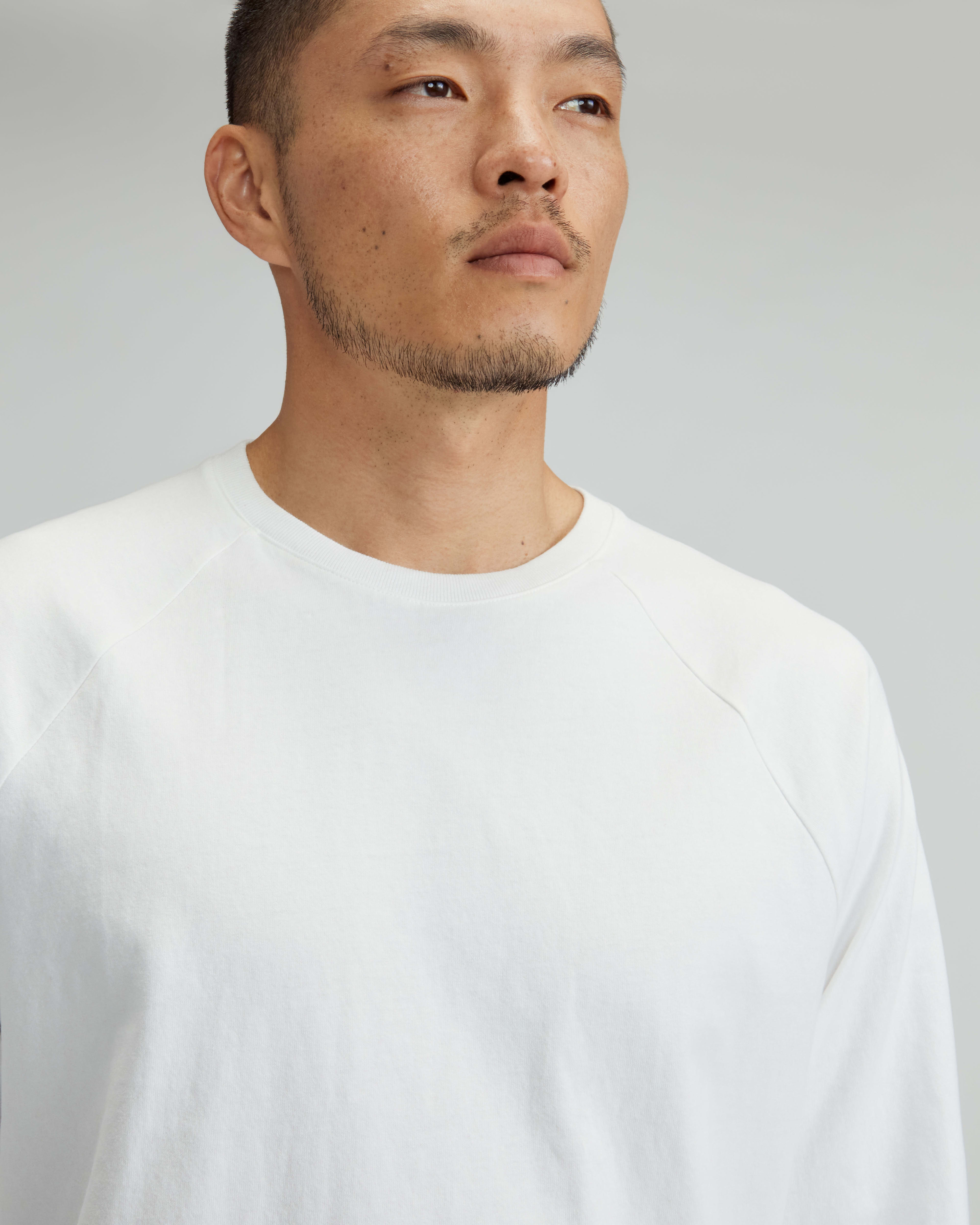 The Premium-Weight Long-Sleeve Crew | Uniform | White – Everlane