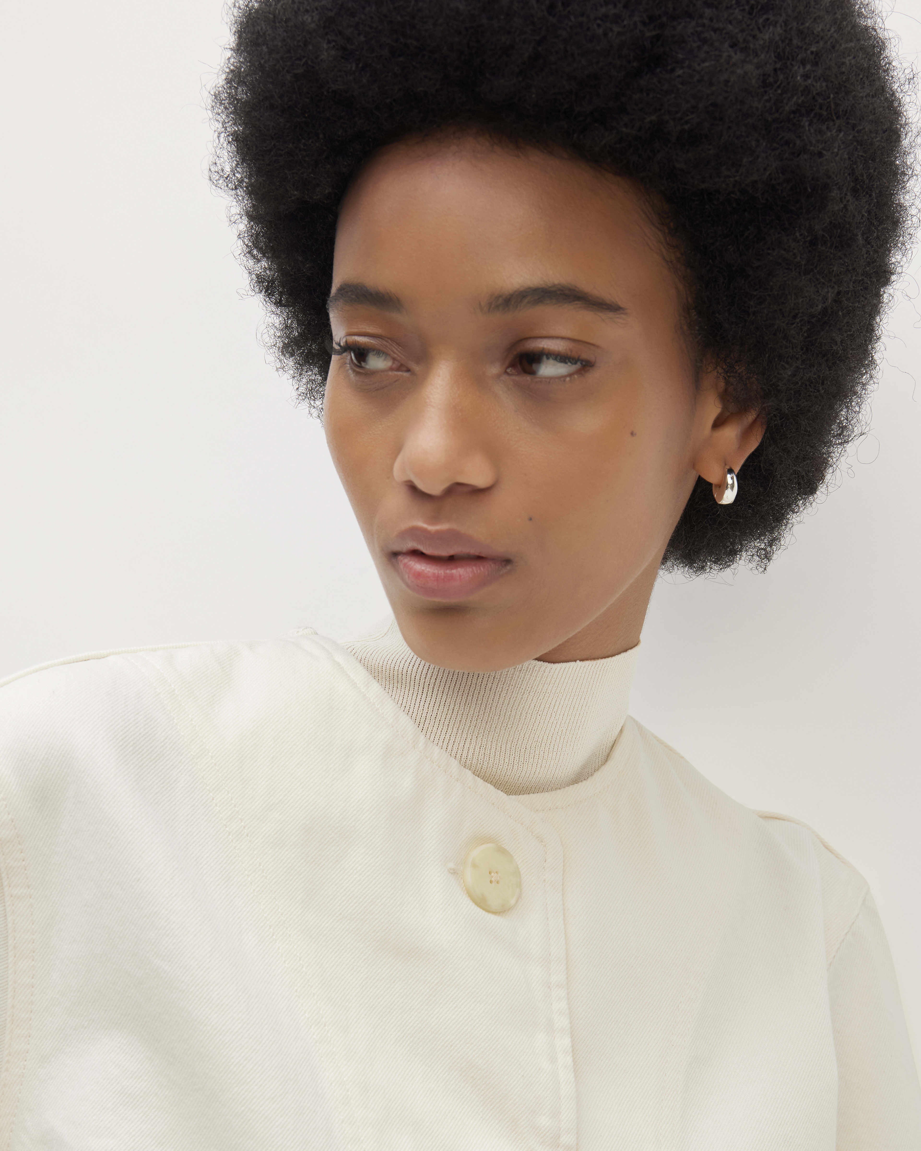 The Denim Barrel Jacket | Calico Ecru – Everlane