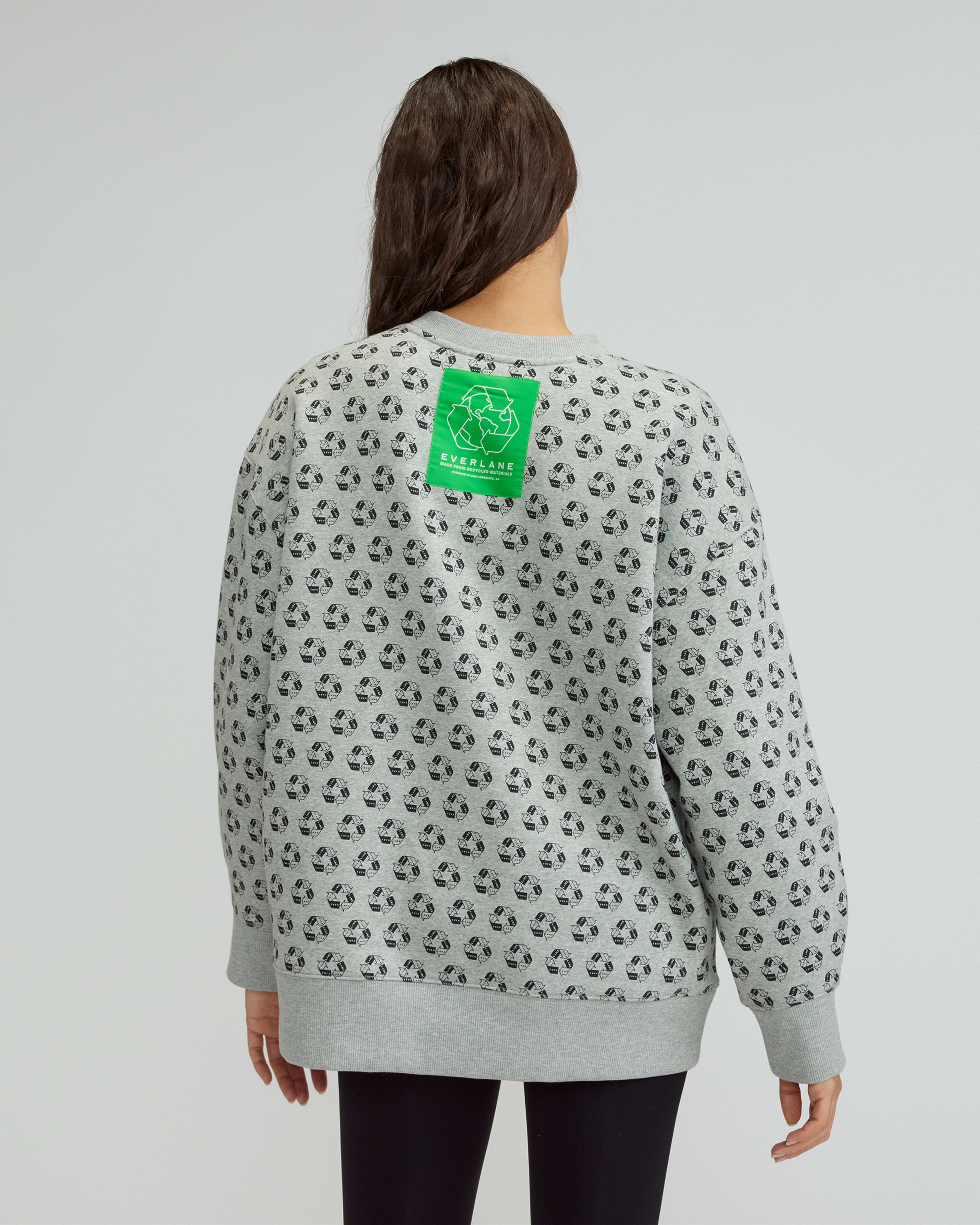 The ReTrack Oversized Crew | Earth Day Grey Multi – Everlane