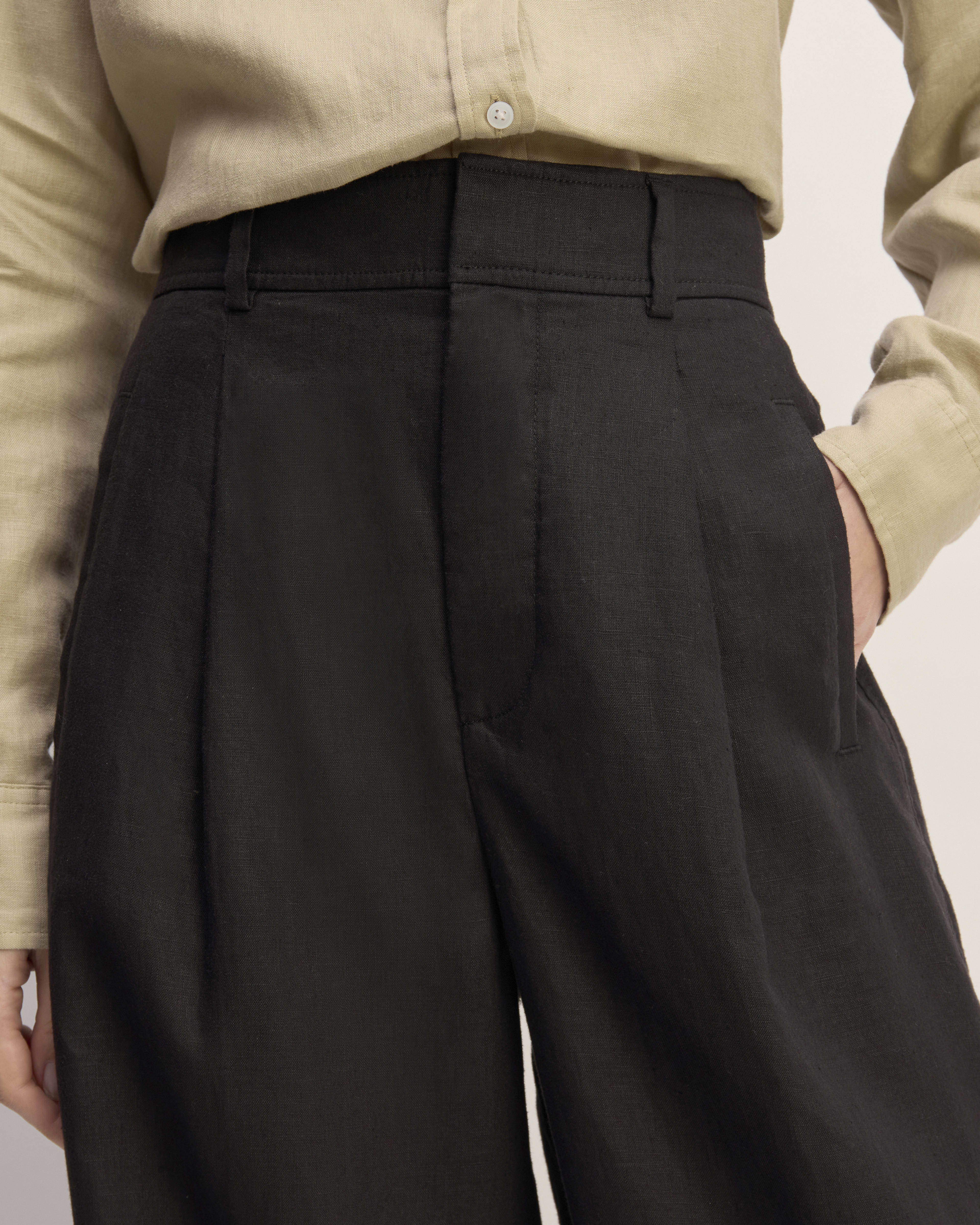 The Linen Way-High® Drape Pant Black – Everlane