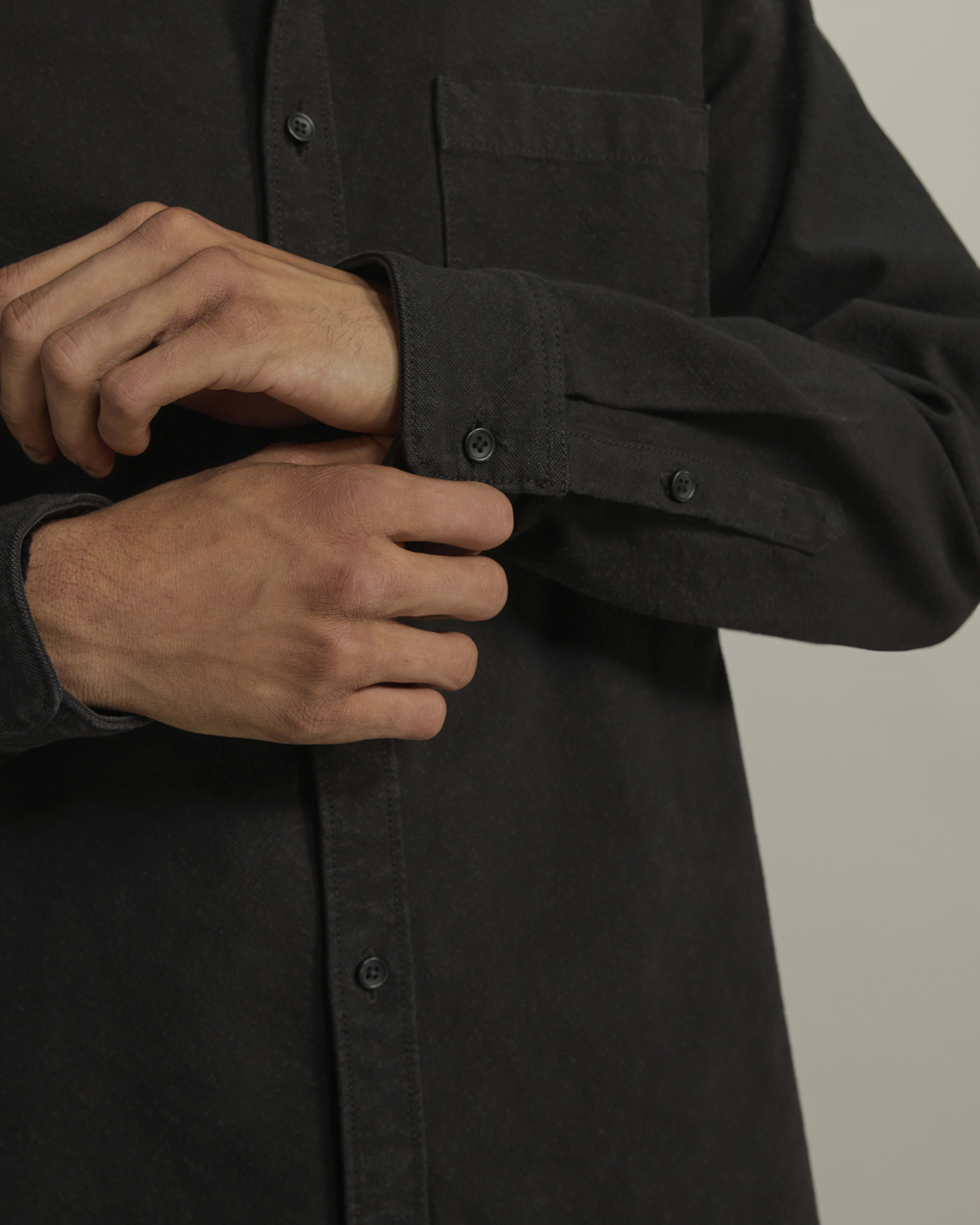 The Canvas Organic Cotton Overshirt | Black – Everlane